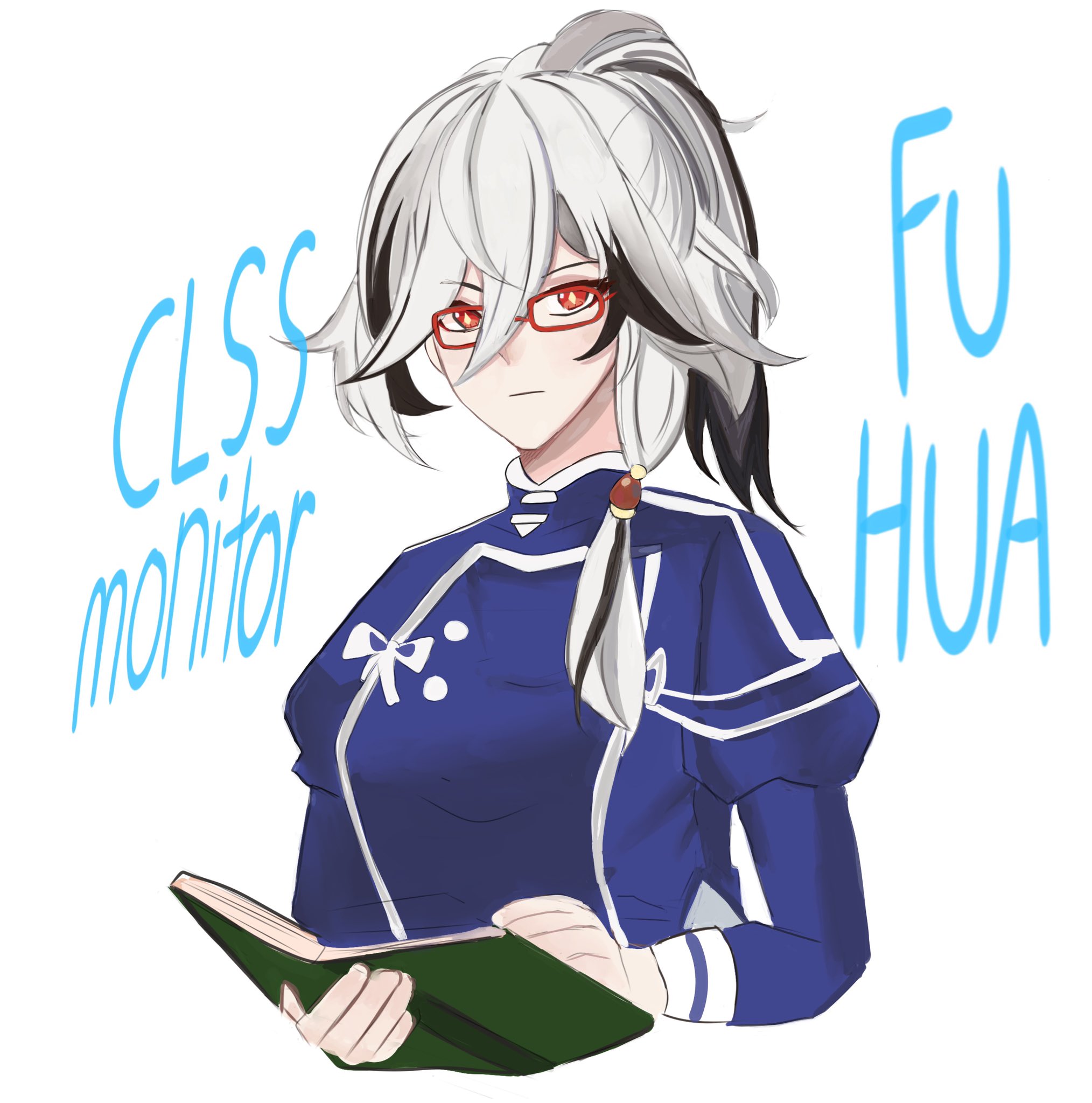 The Big ImageBoard (TBIB) - 1girl birbrumu black hair blue jacket book ...