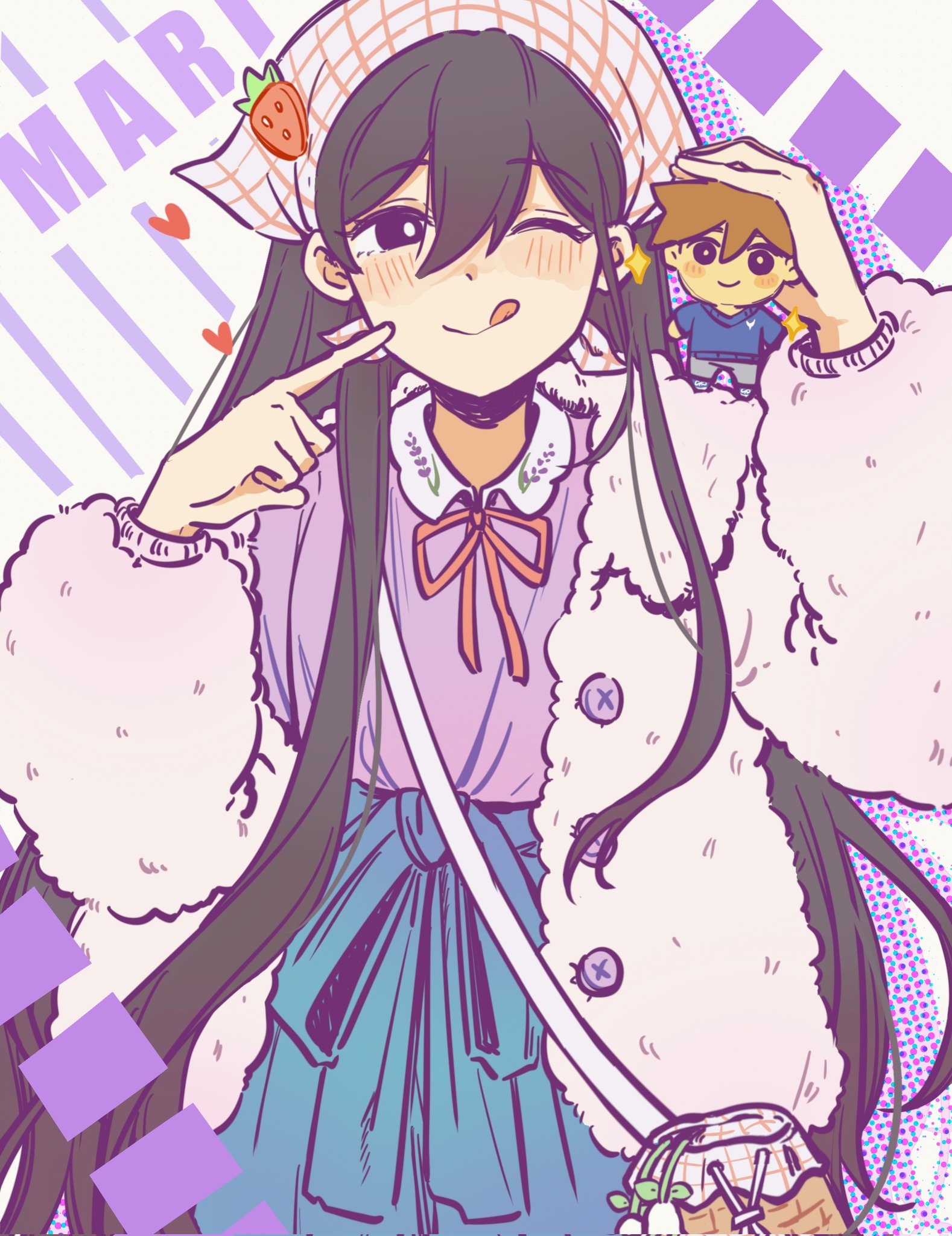 The Big ImageBoard (TBIB) - 1girl alternate costume bag bailan1130 black eyes black hair blush ...