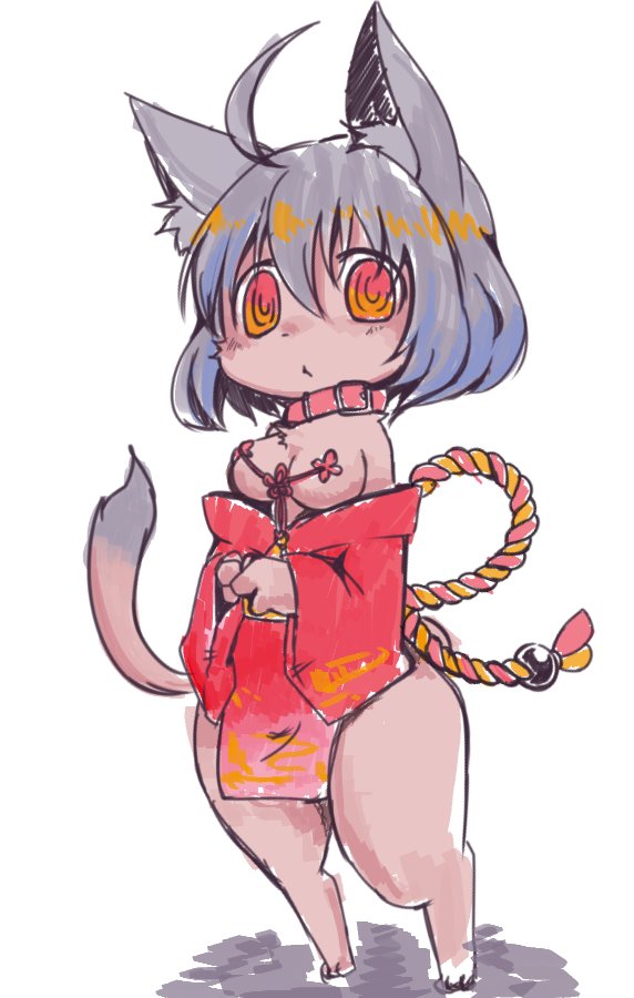 The Big Imageboard Tbib Artist Request Breasts Cat Furry Grey Hair