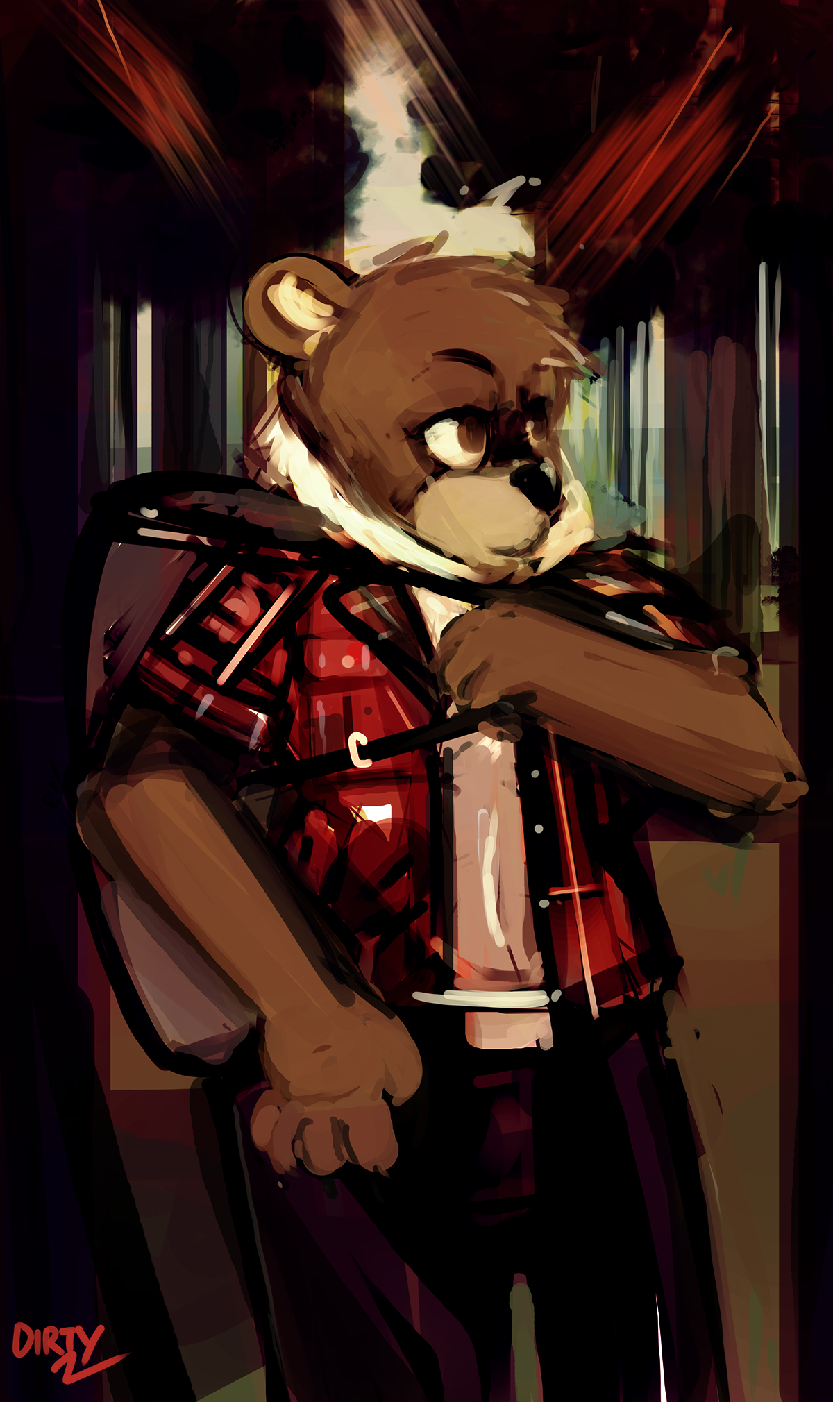 The Big ImageBoard (TBIB) - 2017 5 fingers absurd res anthro backpack bear biped black nose ...