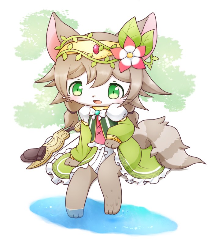 The Big Imageboard Tbib Artist Request Brown Hair Cat Furry Green