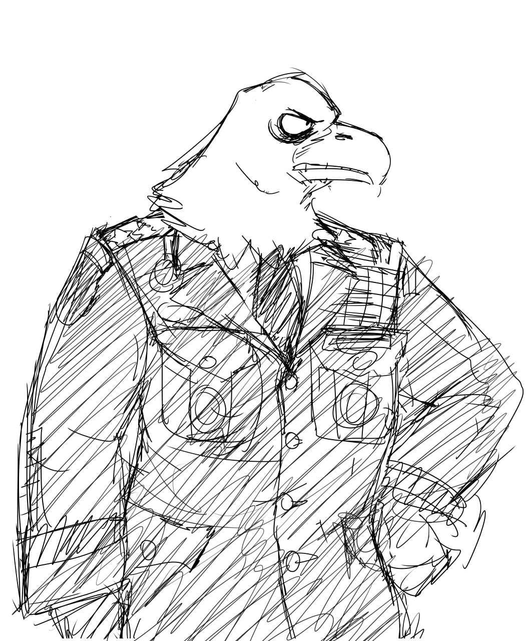 The Big ImageBoard (TBIB) - accipitrid accipitriform anthro avian beak bird black and white ...