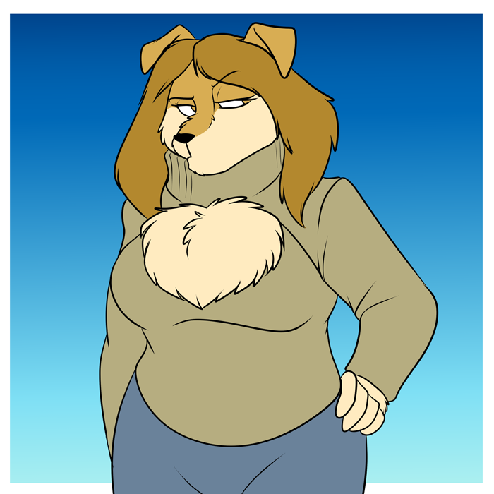 The Big ImageBoard (TBIB) - 1:1 2016 anthro black nose blonde hair bottomwear breasts canid ...