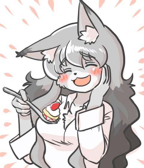 The Big Imageboard Tbib Artist Request Blush Eyes Closed Furry Grey