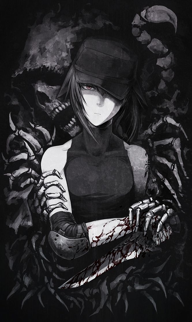 The Big ImageBoard (TBIB) - bare shoulders blood blood splatter bloody ...