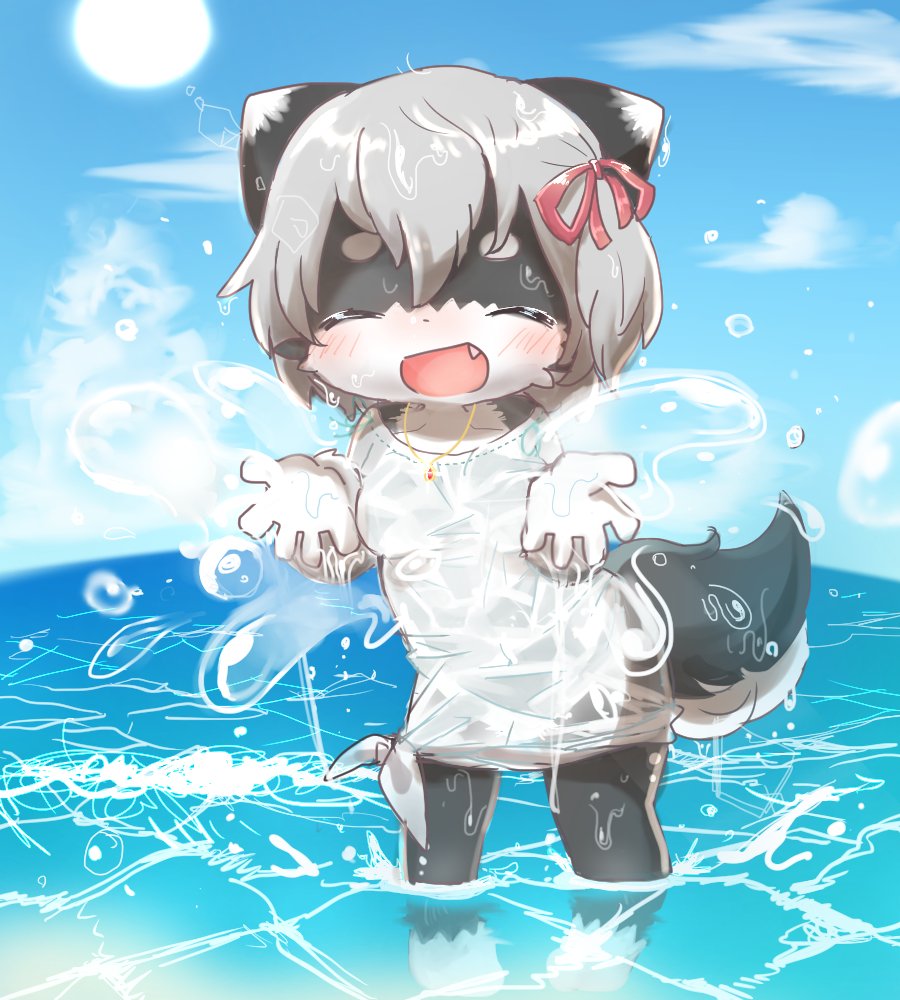 The Big Imageboard Tbib Artist Request Cat Eyes Closed Furry Grey