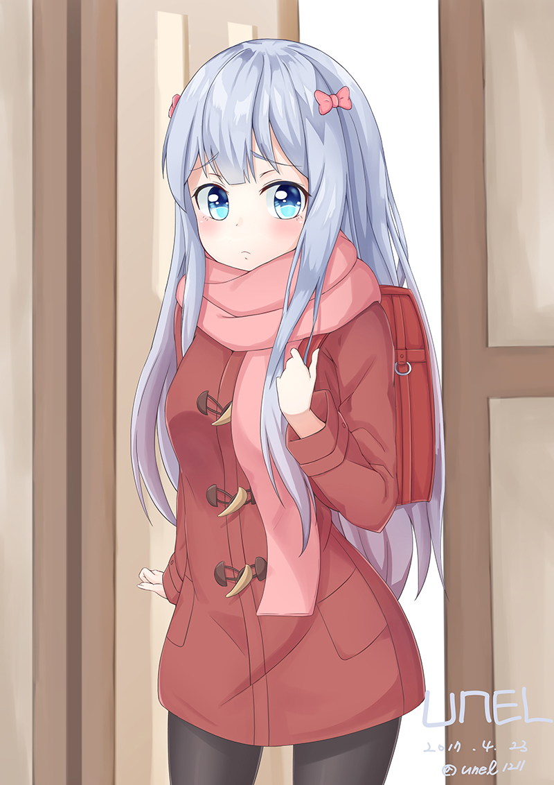 The Big ImageBoard (TBIB) - 1girl aqua eyes artist name backpack bad id bad pixiv id bag black ...