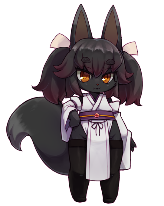 The Big ImageBoard (TBIB) - artist request black hair brown eyes fox furry japanese clothes long ...