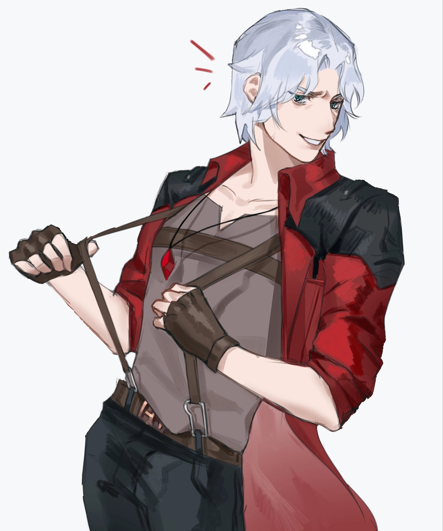 The Big ImageBoard (TBIB) - 1boy blue eyes coat dante (devil may cry ...