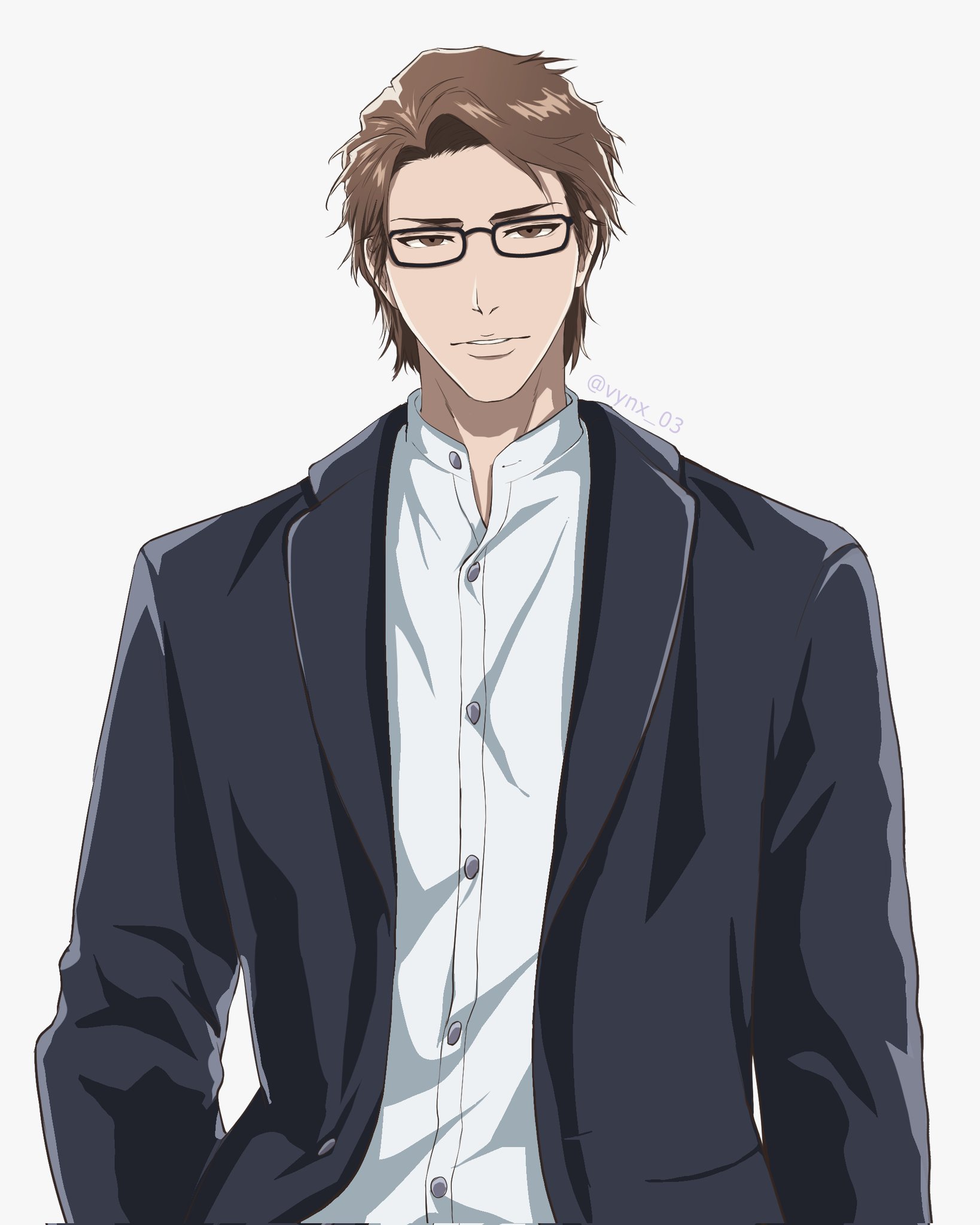 The Big ImageBoard (TBIB) - 1boy aizen sousuke alternate costume arms ...