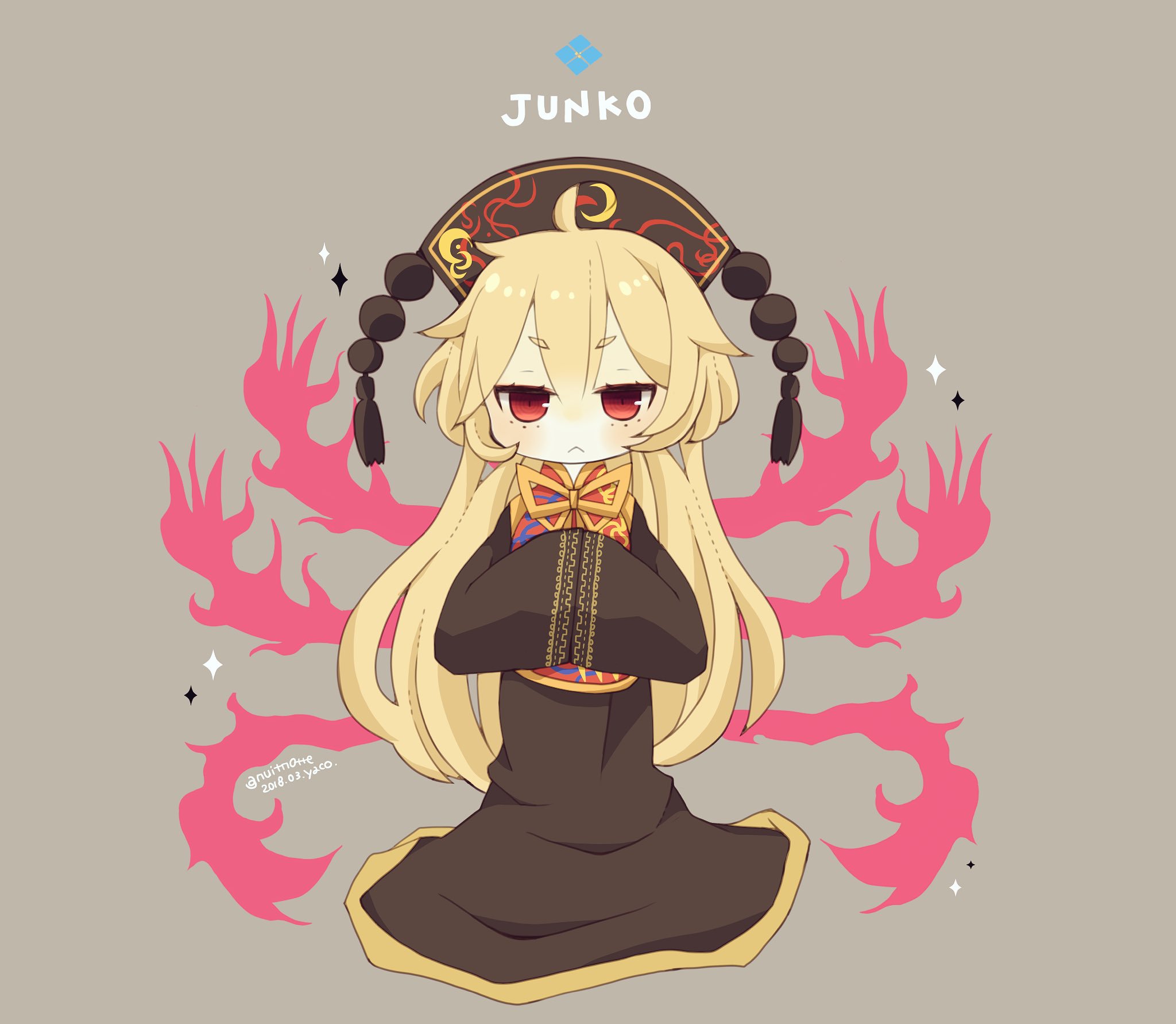 The Big ImageBoard (TBIB) - 1girl black dress chibi chinese clothes ...