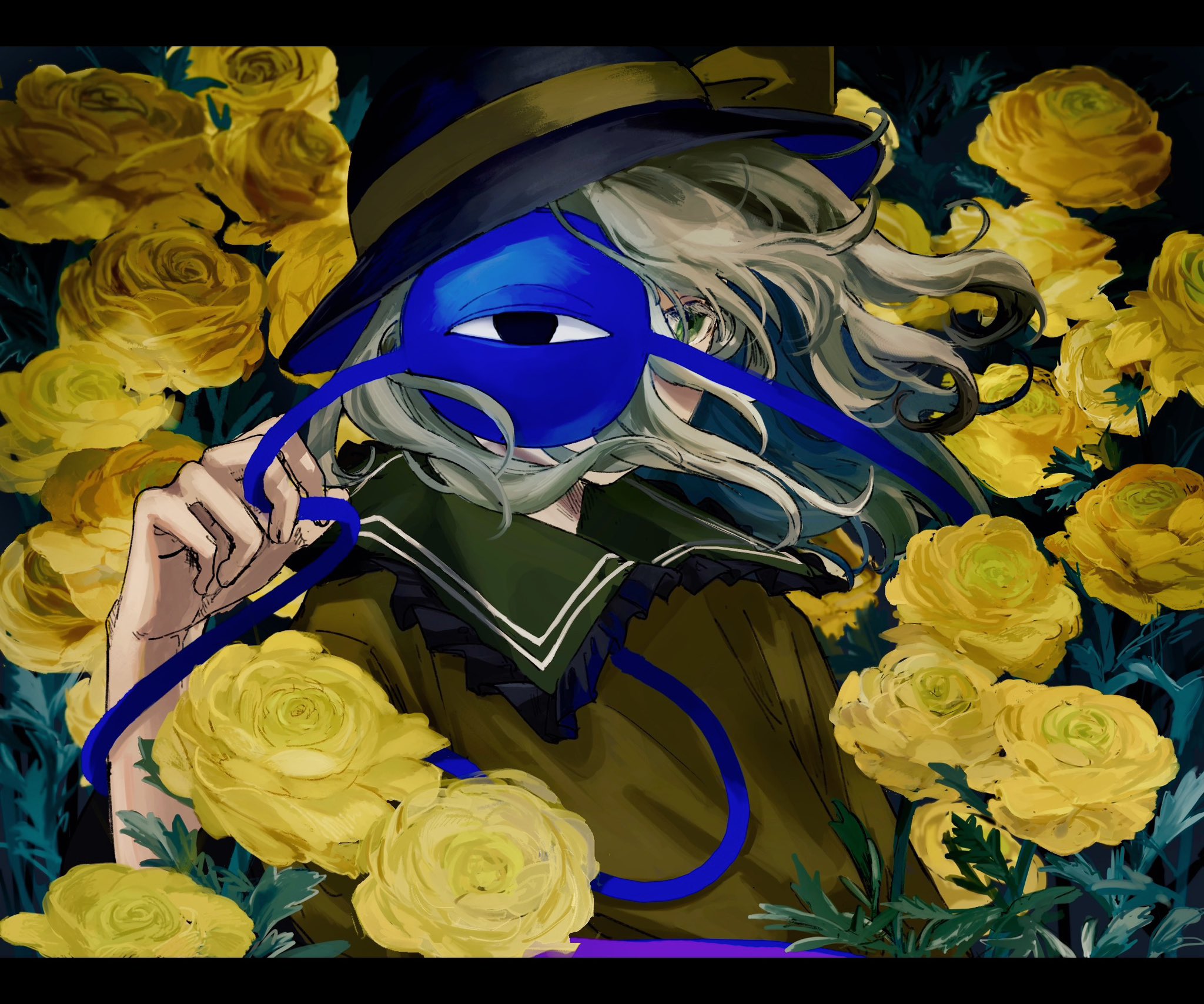 The Big ImageBoard (TBIB) - 1girl black eyes black hat commentary ...