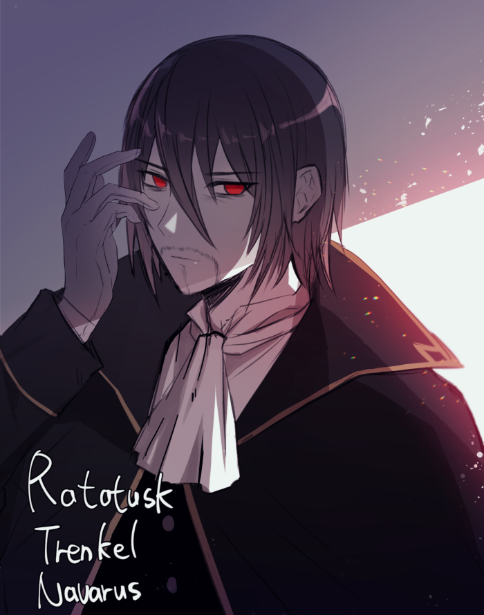 The Big ImageBoard (TBIB) - 1boy ascot black coat black hair character name coat commentary ...