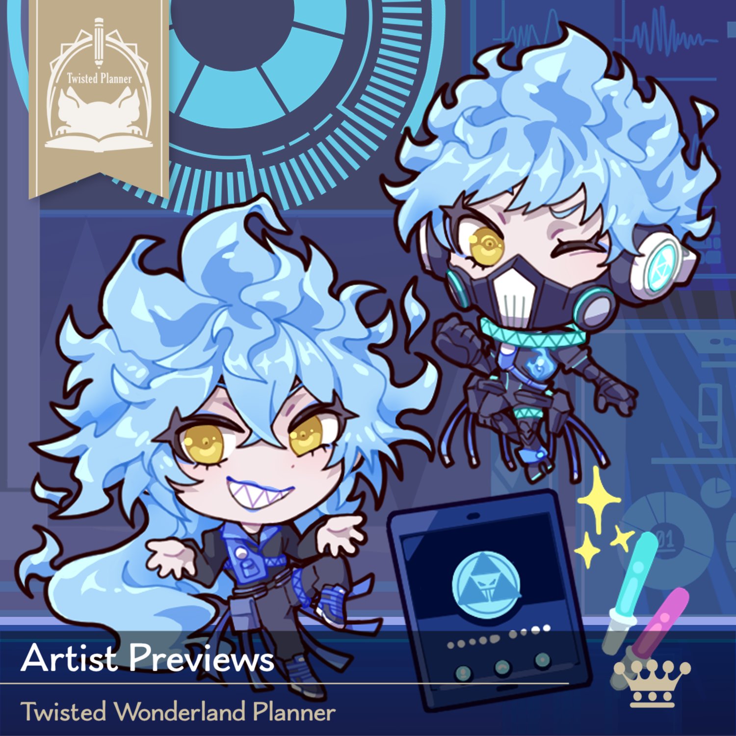 The Big ImageBoard (TBIB) - 2boys android black jacket blue hair ...
