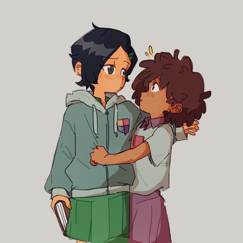 The Big ImageBoard (TBIB) - 2girls amphibia anne boonchuy black hair ...