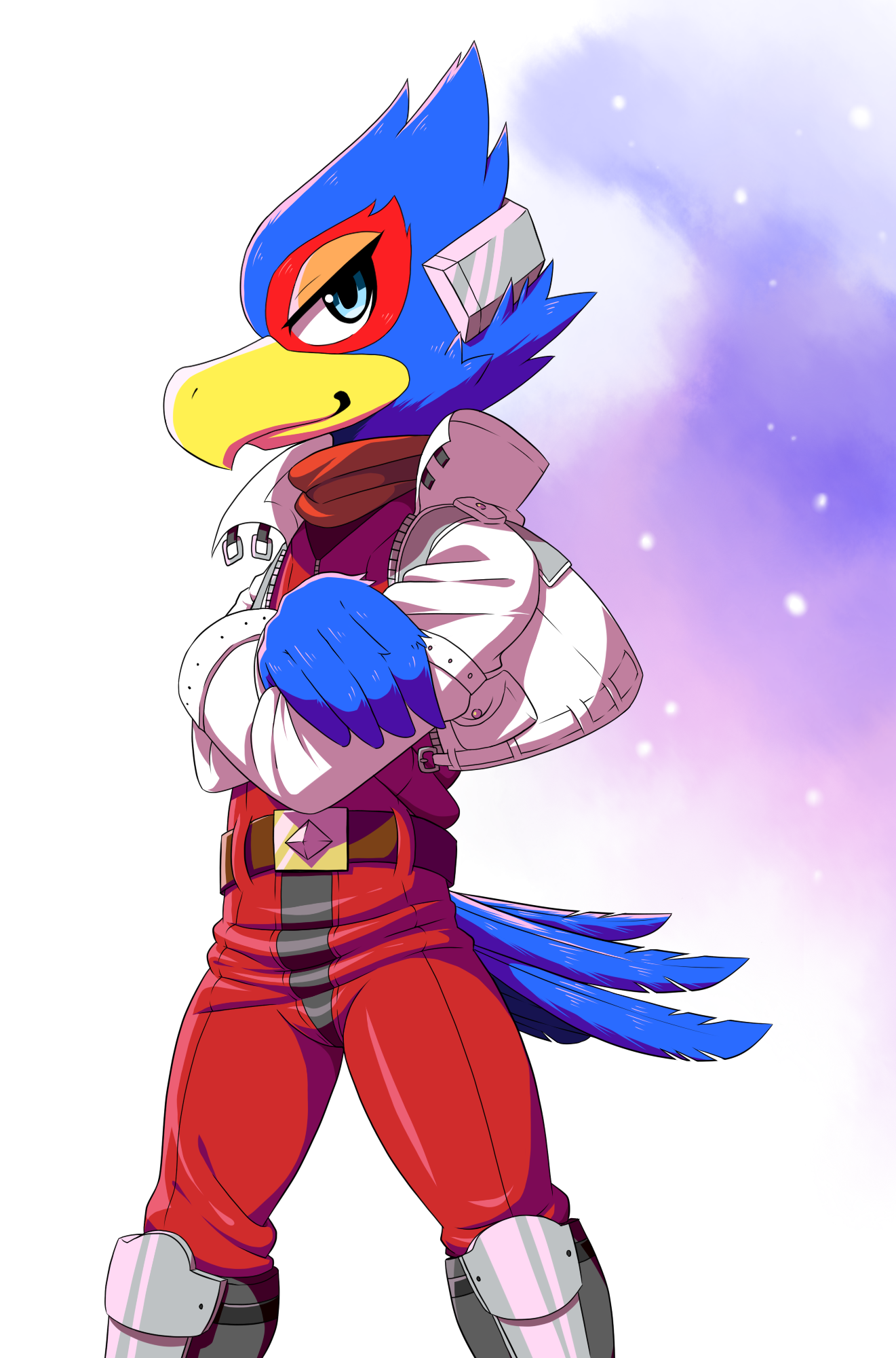 The Big ImageBoard (TBIB) - 2017 abstract background anthro armor avian beak belt blue body blue ...