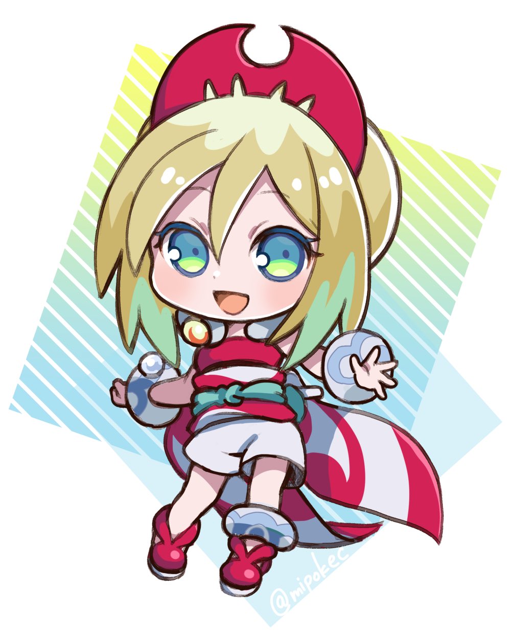 The Big ImageBoard (TBIB) - 1girl :d blue eyes chibi chibi only ...