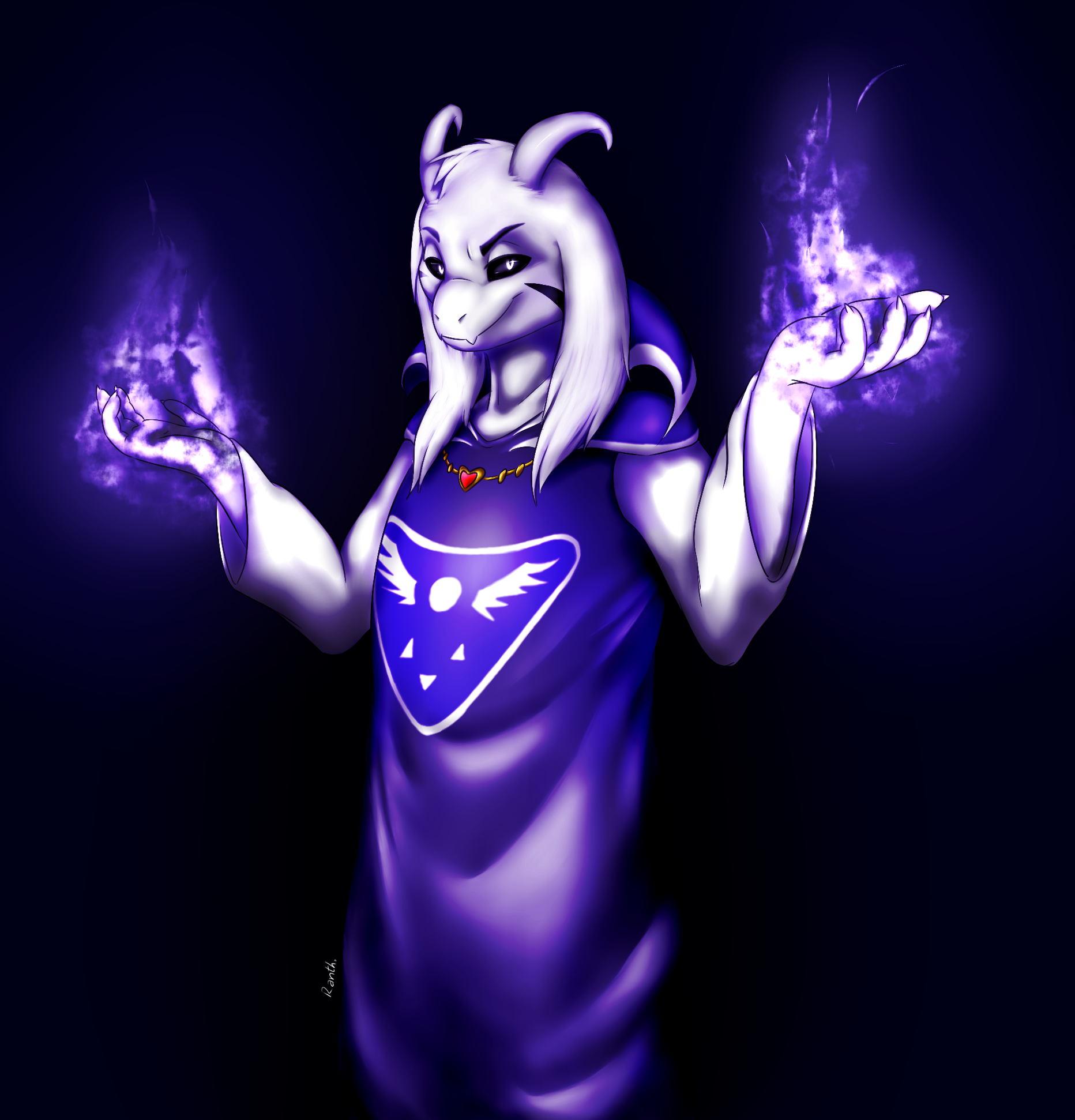 The Big ImageBoard (TBIB) - 2016 anthro asriel dreemurr black eyes boss monster caprine clothed ...