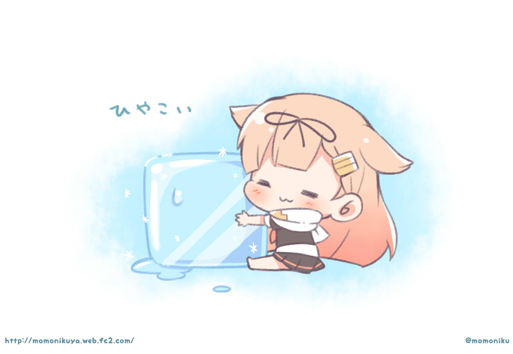 The Big ImageBoard (TBIB) - 1girl :3 = = blonde hair chibi closed eyes ...