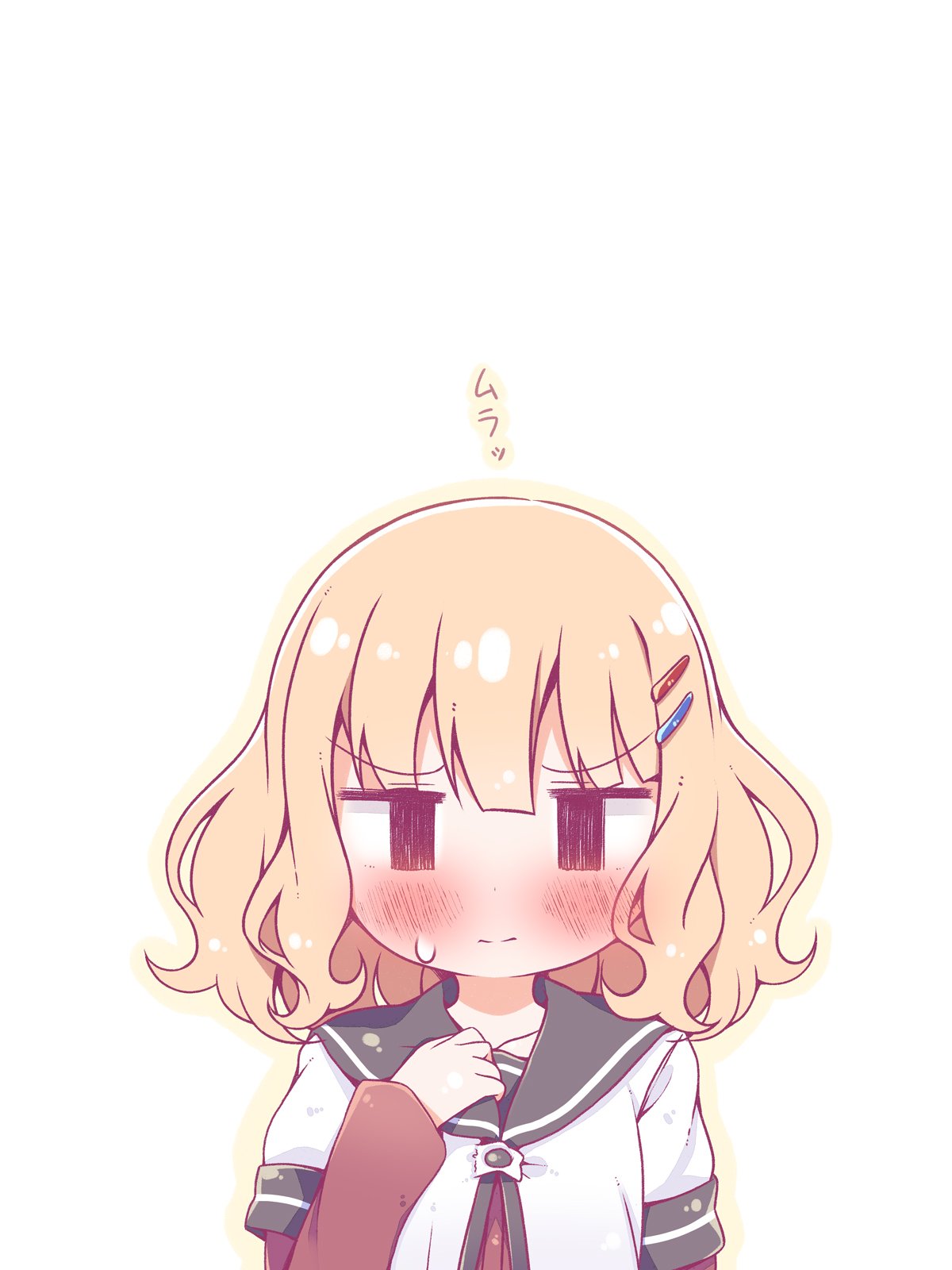 The Big ImageBoard (TBIB) - 1girl blonde hair blush brown hair chibi ...
