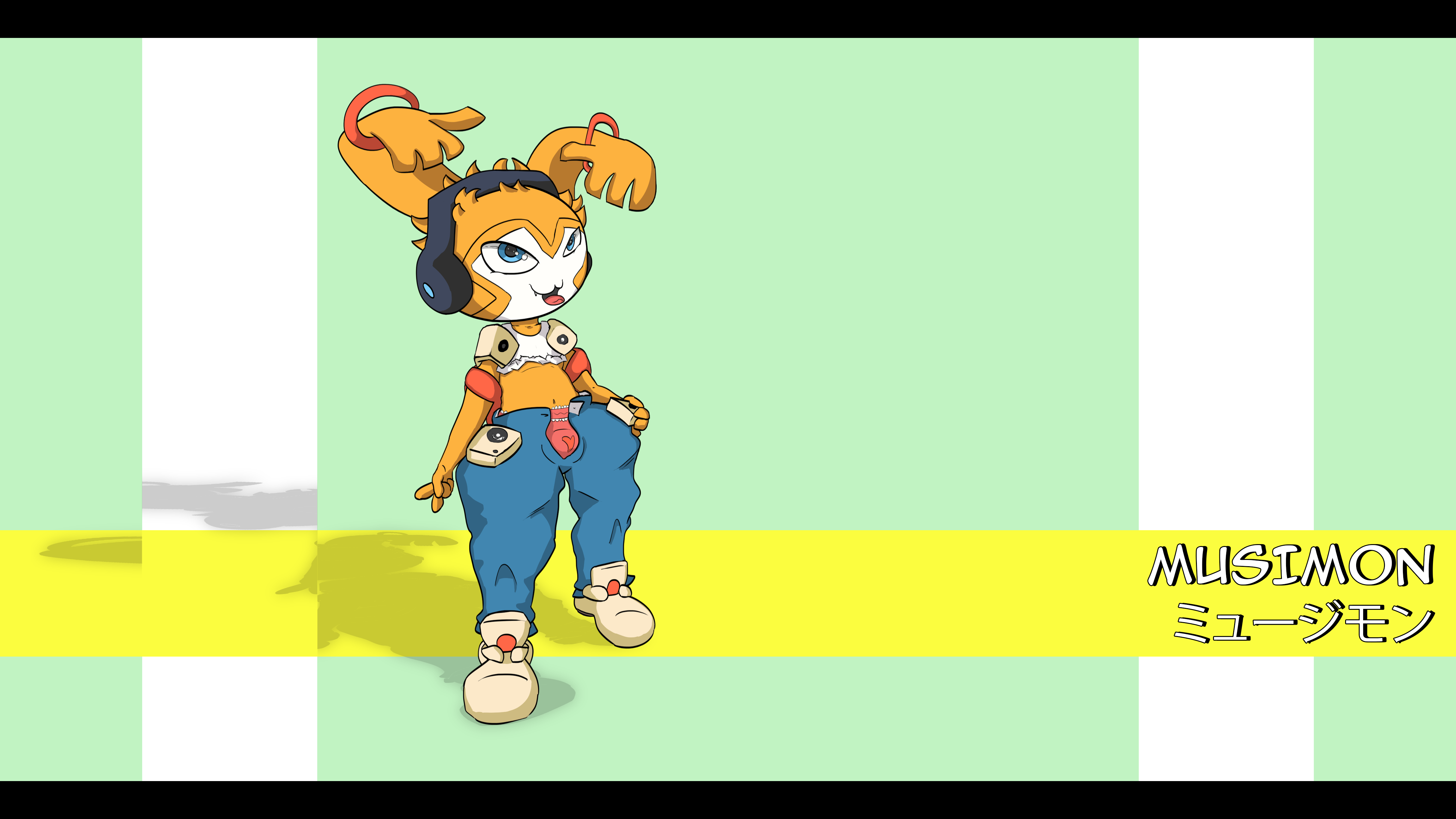 The Big ImageBoard (TBIB) - 16:9 absurd res appmon (species) bandai namco big head black bars ...