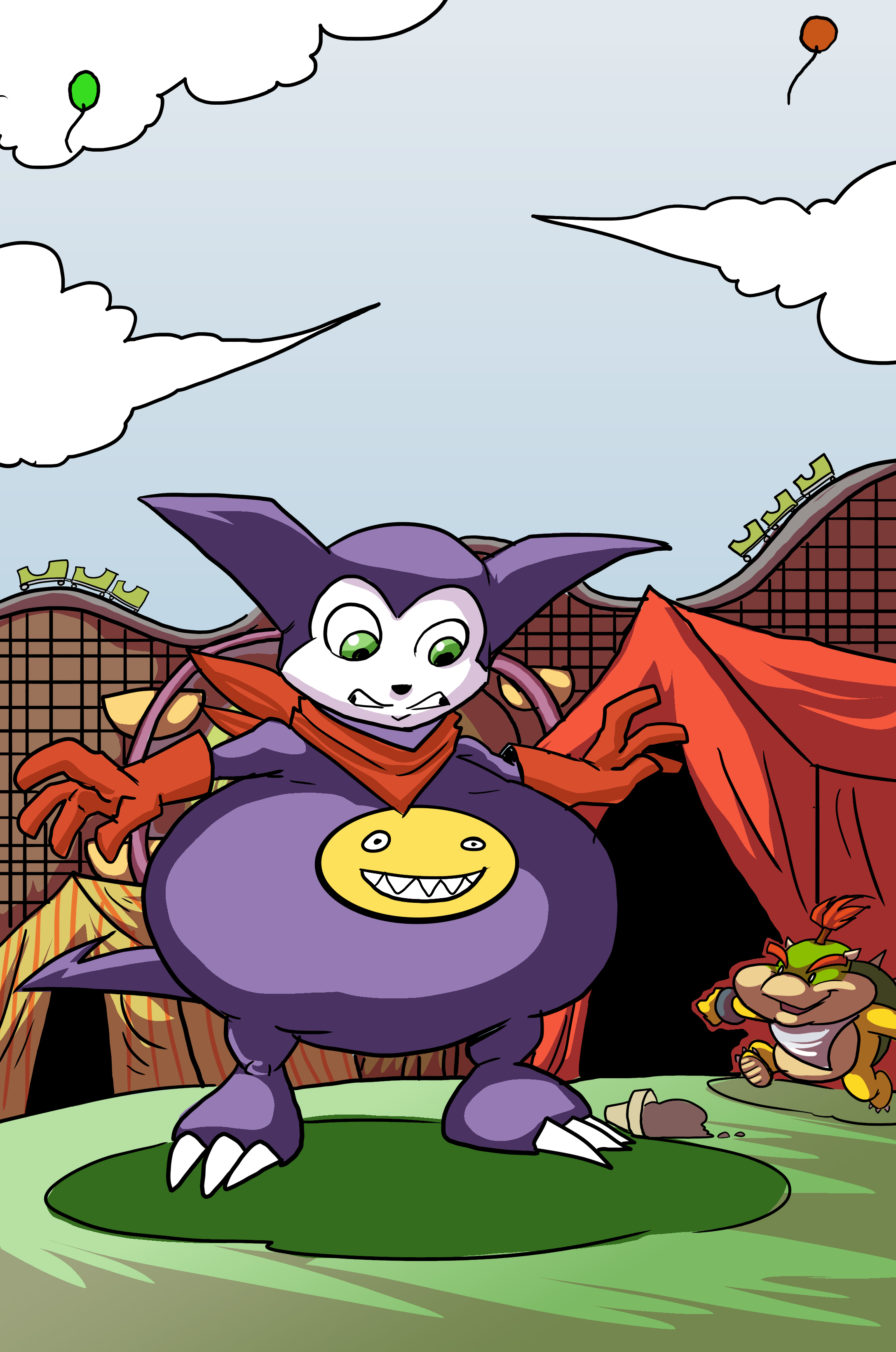 The Big ImageBoard (TBIB) - anthro belly big belly bowser jr. clothing ...