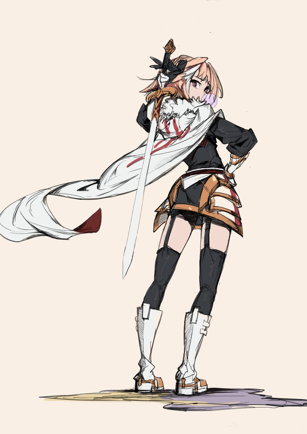 The Big ImageBoard (TBIB) - arm up astolfo (fate) back boots braid ...