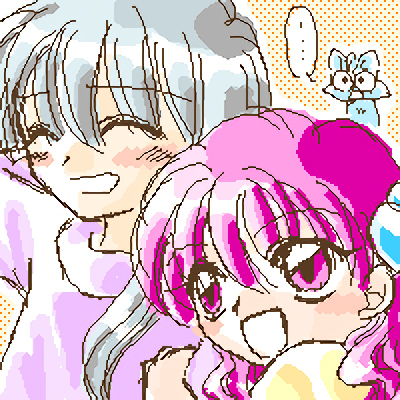 The Big ImageBoard (TBIB) - akazukin chacha eyes closed gray hair marin ...