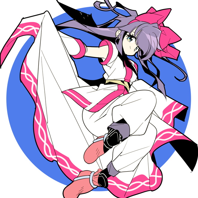 The Big Imageboard Tbib Ainu Clothes Black Hair Blue Eyes Bow