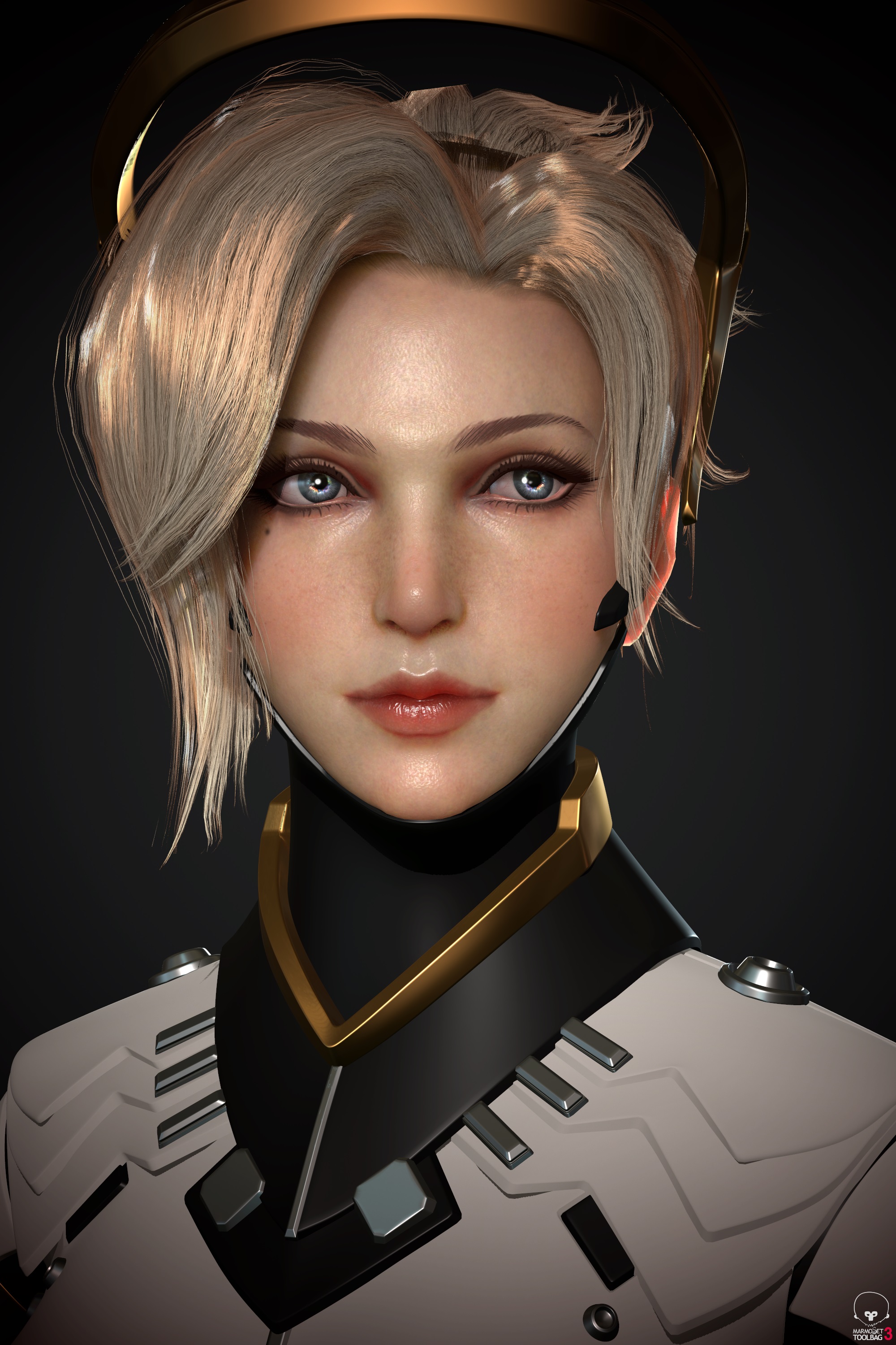 The Big Imageboard Tbib 3d Absurdres Blonde Hair Blue Eyes Bodysuit