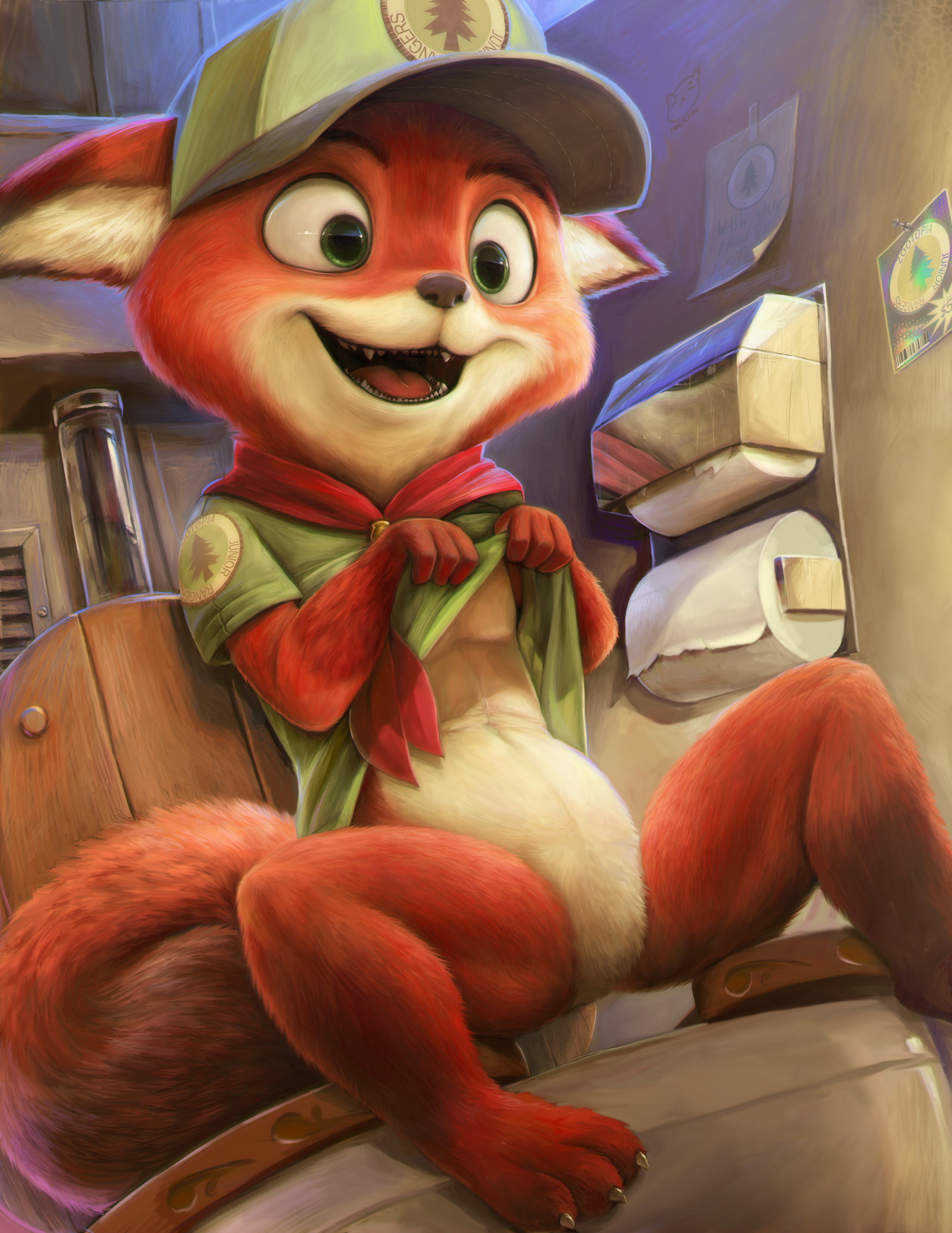 The Big Imageboard Tbib 3 Toes 4 Fingers Anthro Bathroom Bottomless