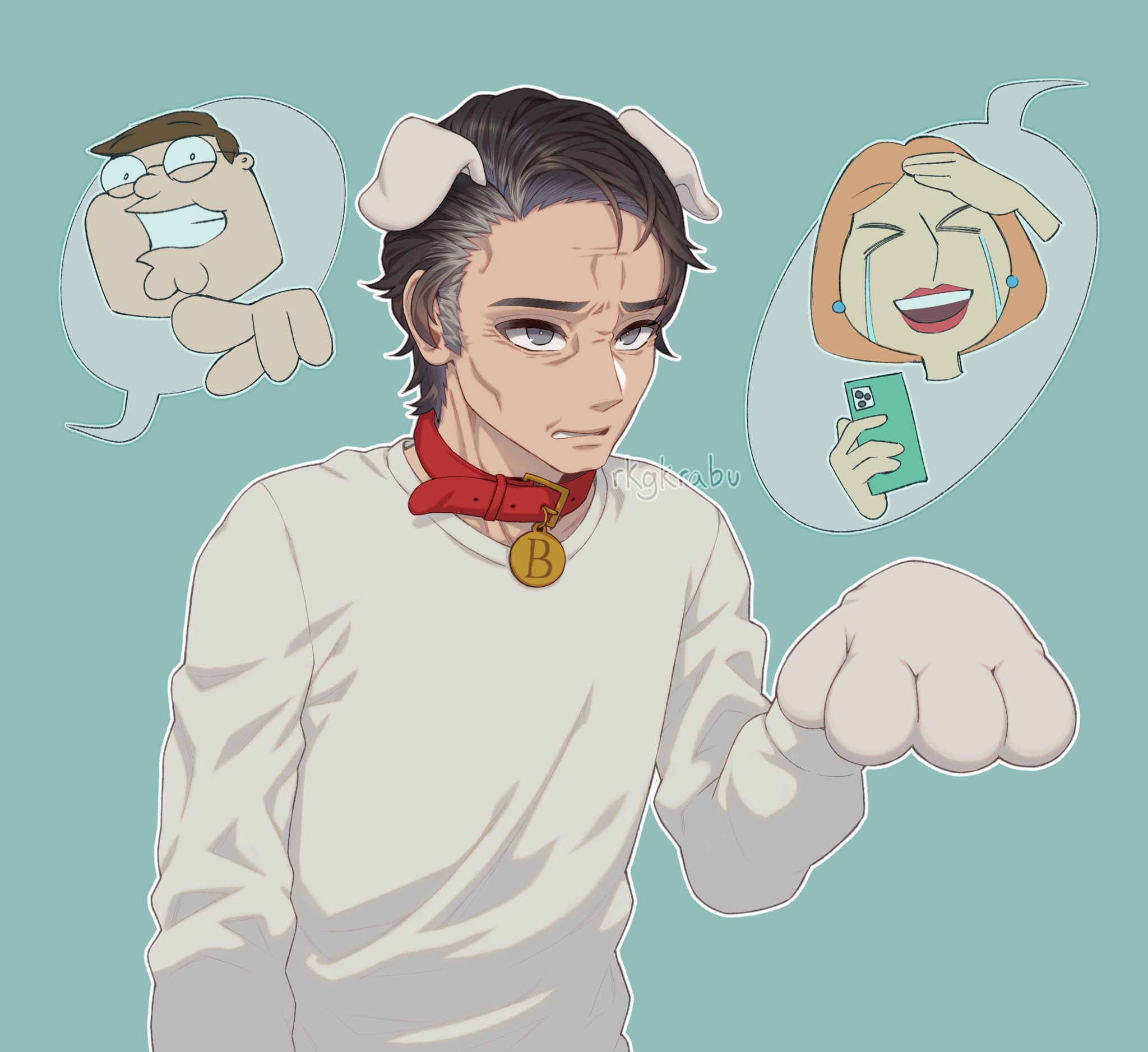 The Big ImageBoard (TBIB) - 1girl 2boys animal collar animal hands ...