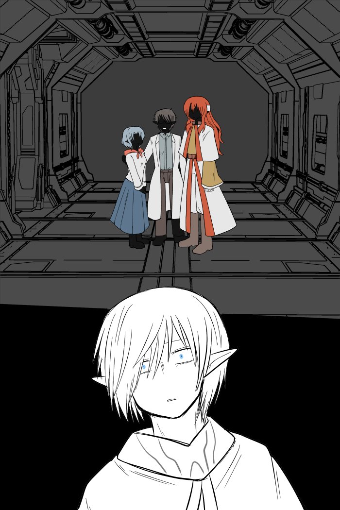 The Big ImageBoard (TBIB) - 1girl 3boys belt blue hair breasts closed ...