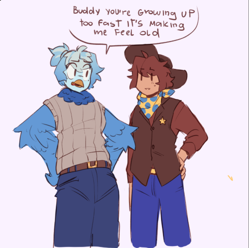 The Big ImageBoard (TBIB) - anthro avian beak belt belt buckle bird blue body blue hair ...