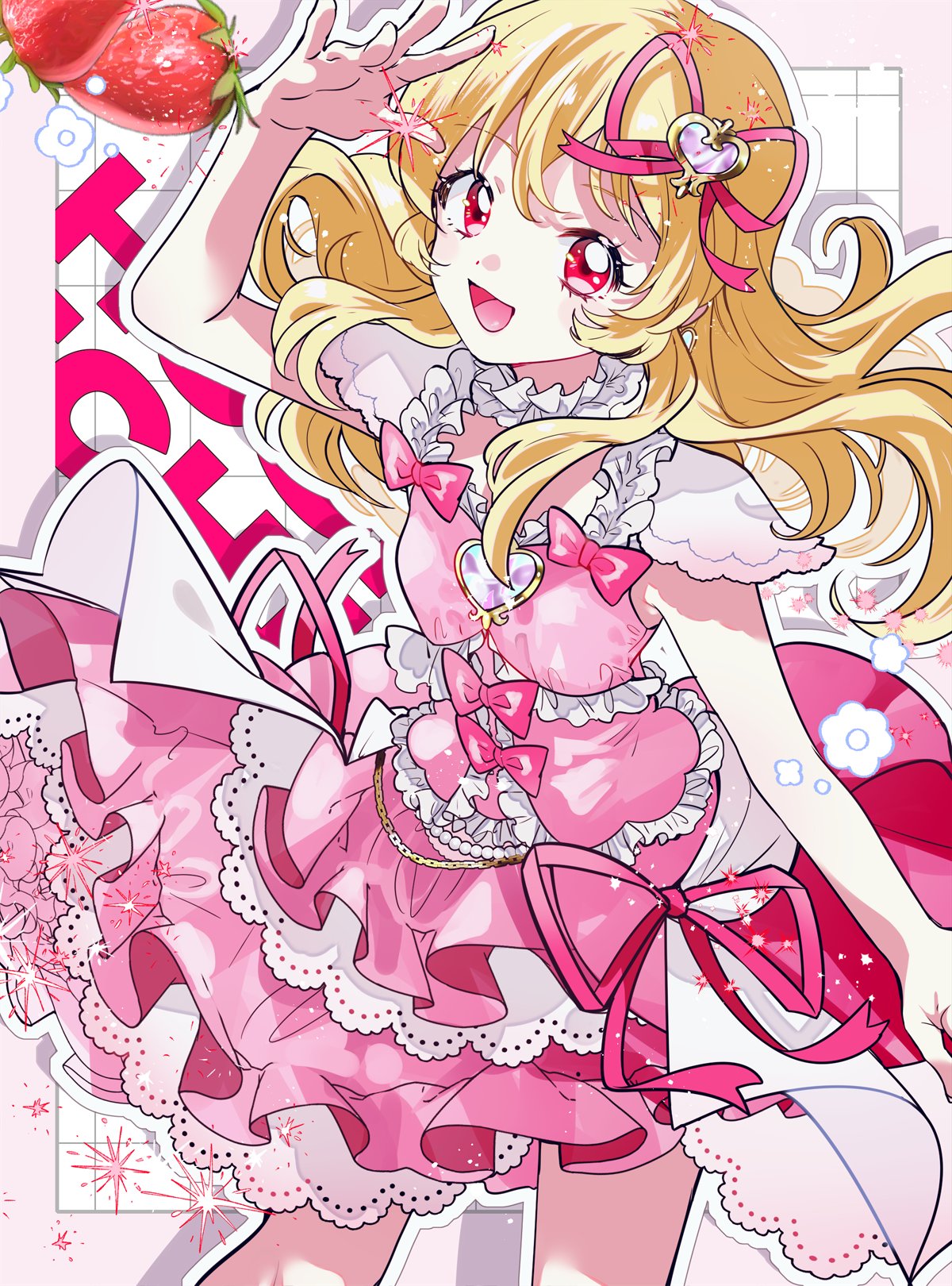 The Big ImageBoard (TBIB) - 1girl :d aikatsu! aikatsu! (series) arm at side arm up asako (itiba ...