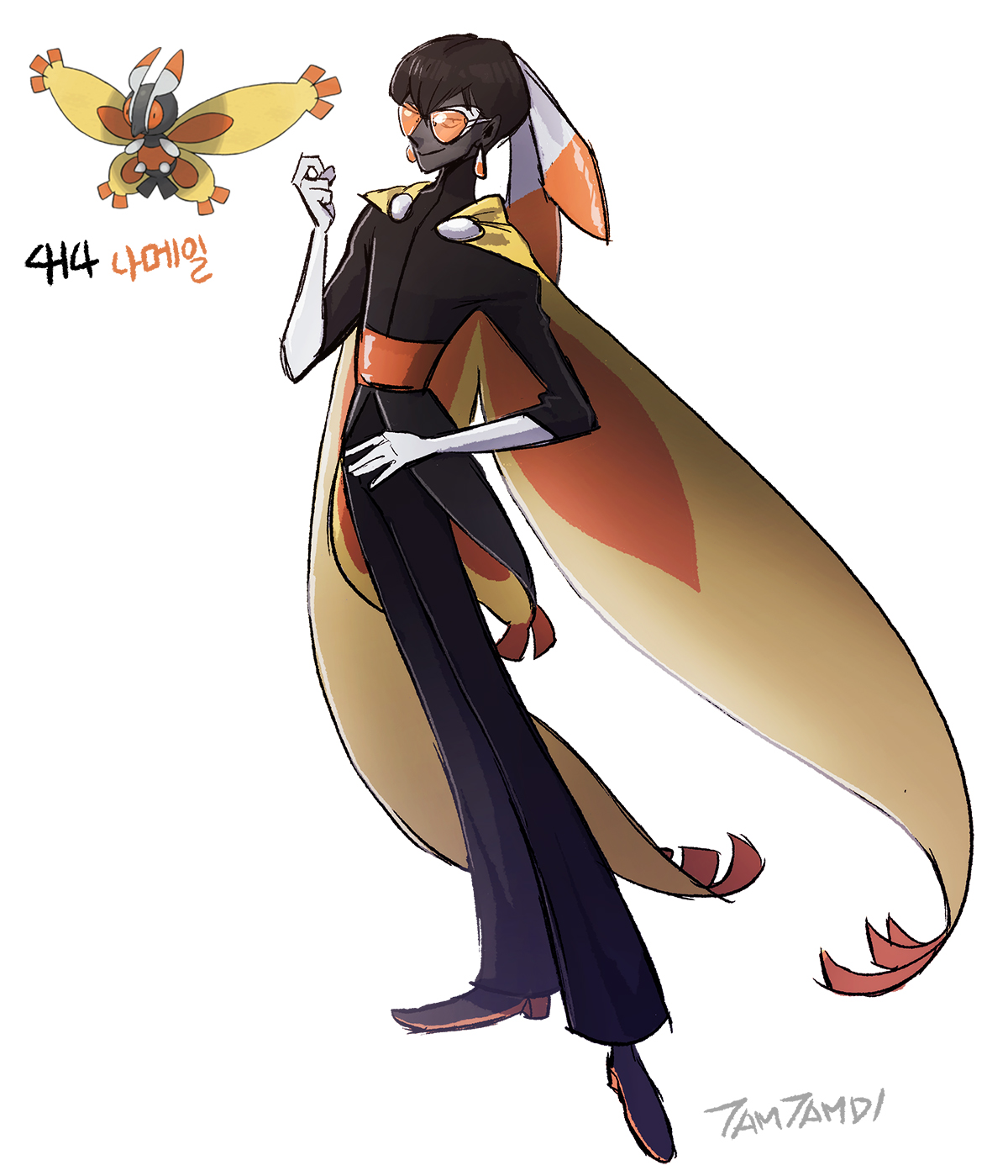 The Big ImageBoard (TBIB) - 1girl artist name black footwear black pants black shirt black skin ...