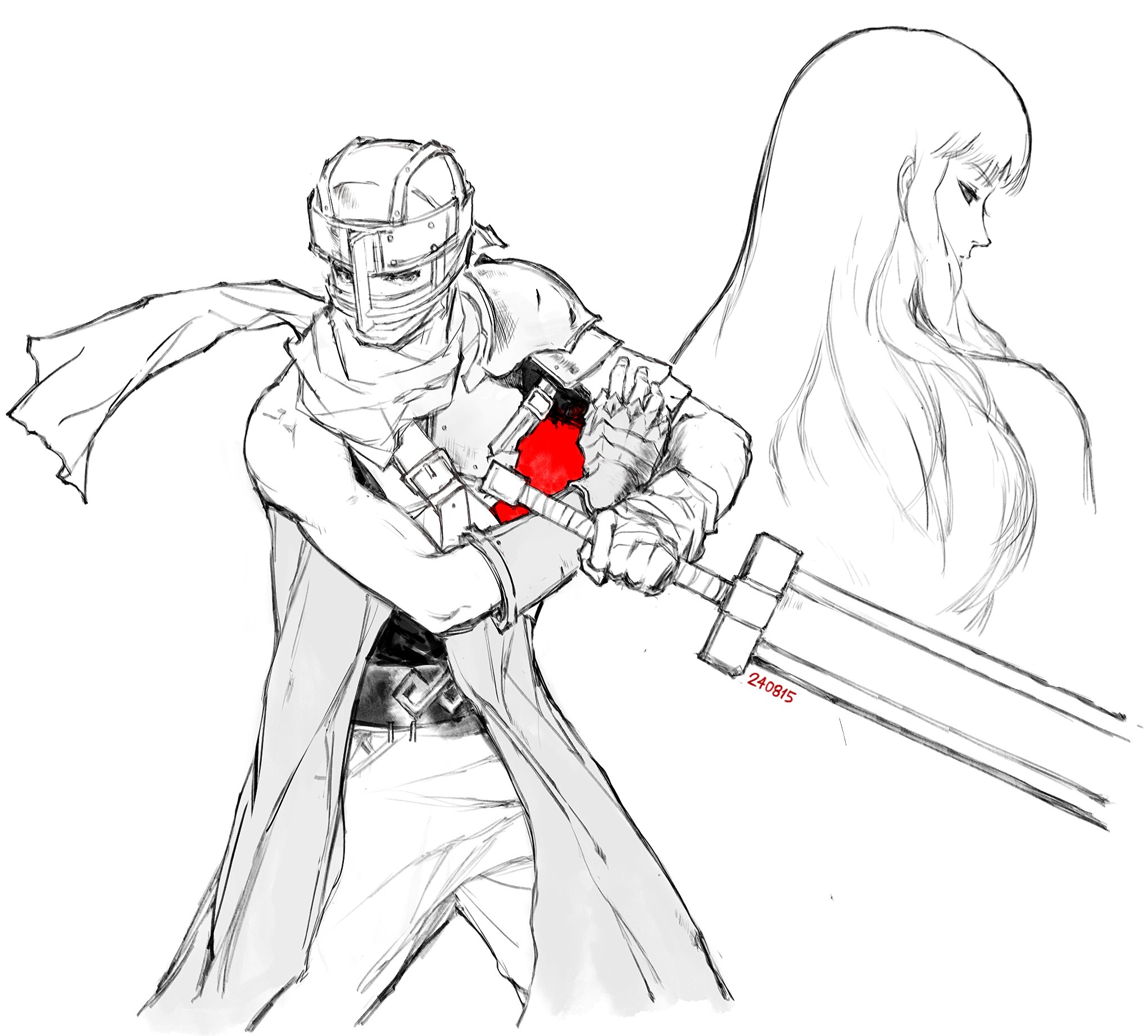 The Big ImageBoard (TBIB) - 2boys armor berserk cloud virtu cowboy shot ...