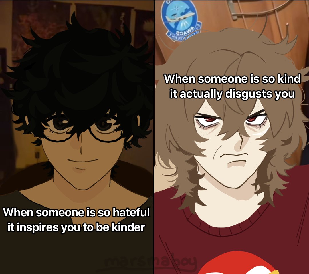 The Big ImageBoard (TBIB) - 2boys akechi gorou amamiya ren angry artist name black-framed ...