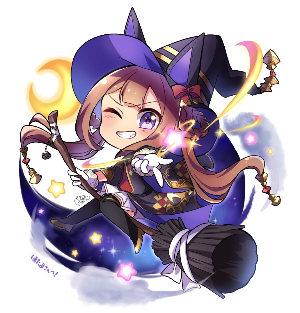 The Big ImageBoard (TBIB) - 1girl @pastan animal ears blush boots broom ...