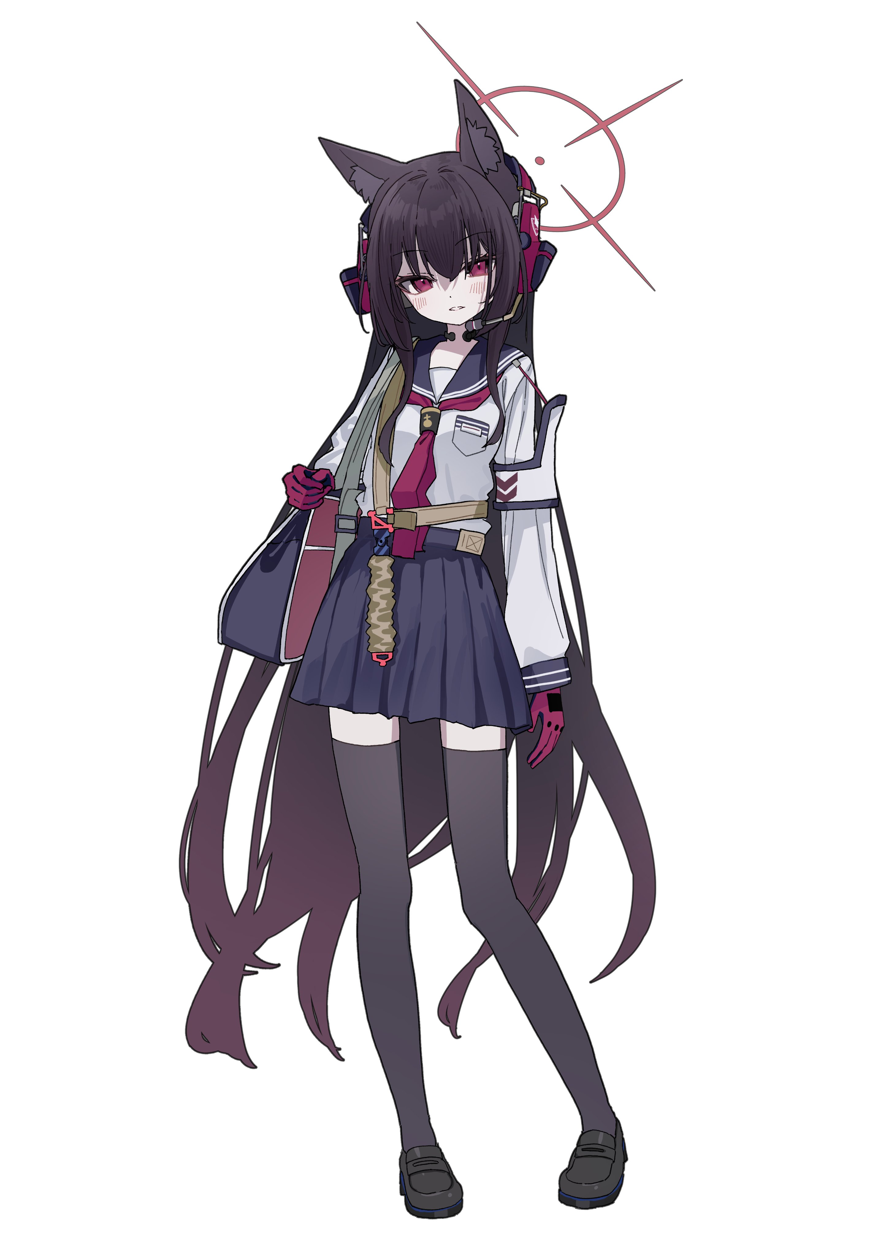 The Big ImageBoard (TBIB) - 1girl absurdres animal ear fluff animal ears bag black footwear ...