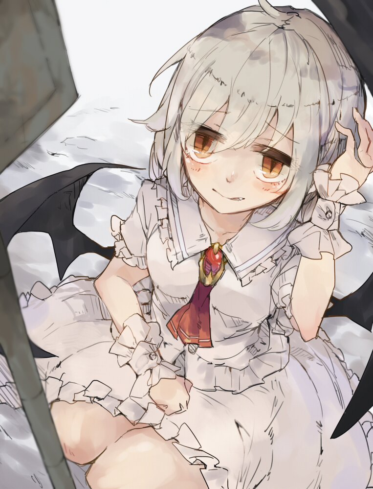 The Big Imageboard Tbib Arm Up Ascot Bangs Banned Artist Bat Wings