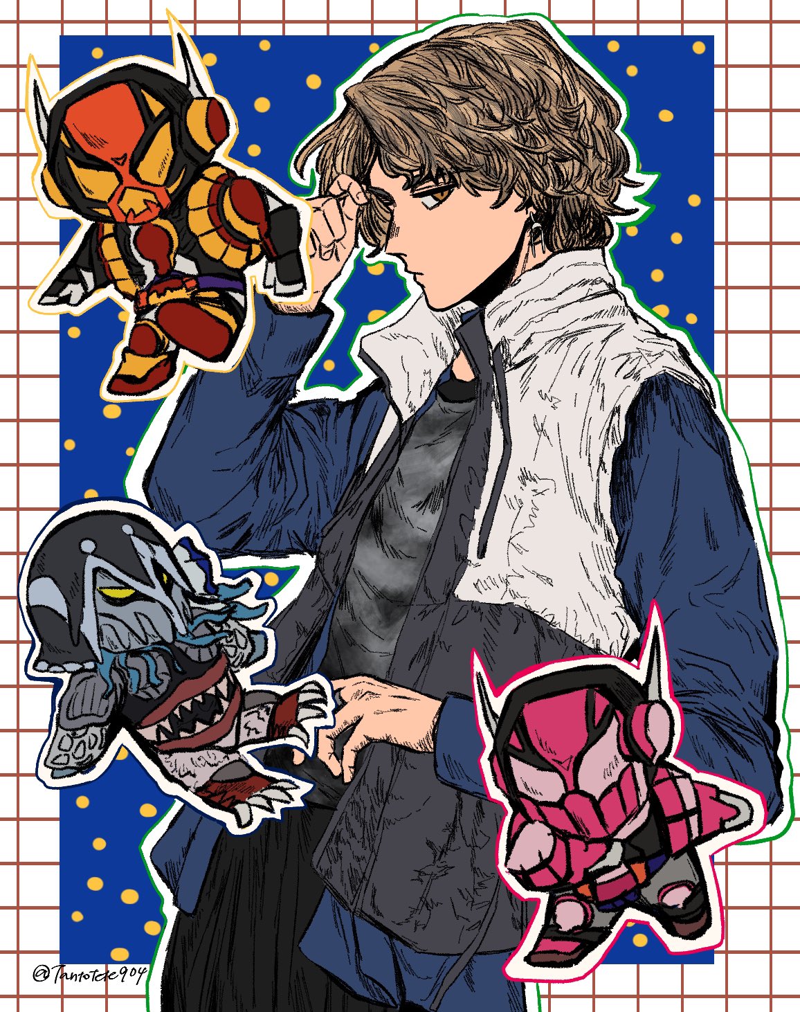 The Big ImageBoard (TBIB) - 1boy blue hoodie brown hair commentary ...