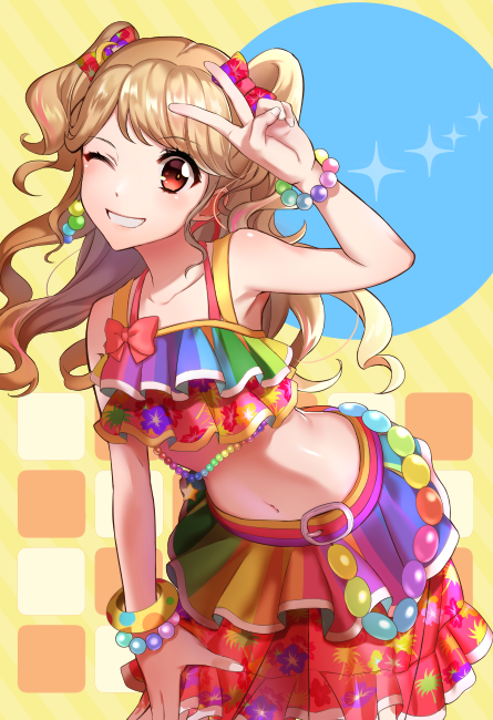 The Big ImageBoard (TBIB) - aikatsu! aikatsu! (series) bangs bare shoulders beads belt blonde ...
