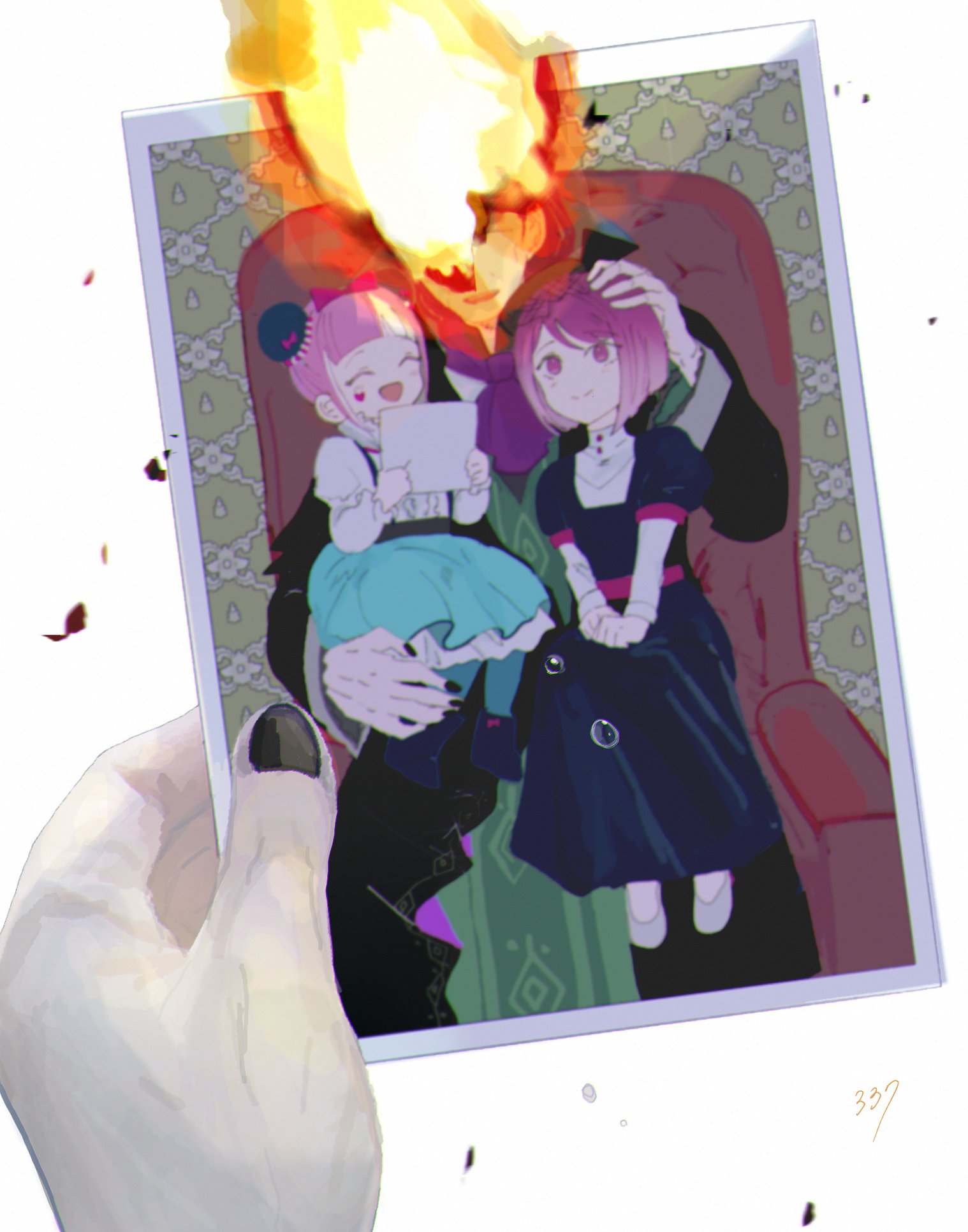 The Big ImageBoard (TBIB) - 1boy 2girls aged down burning burning photo ...