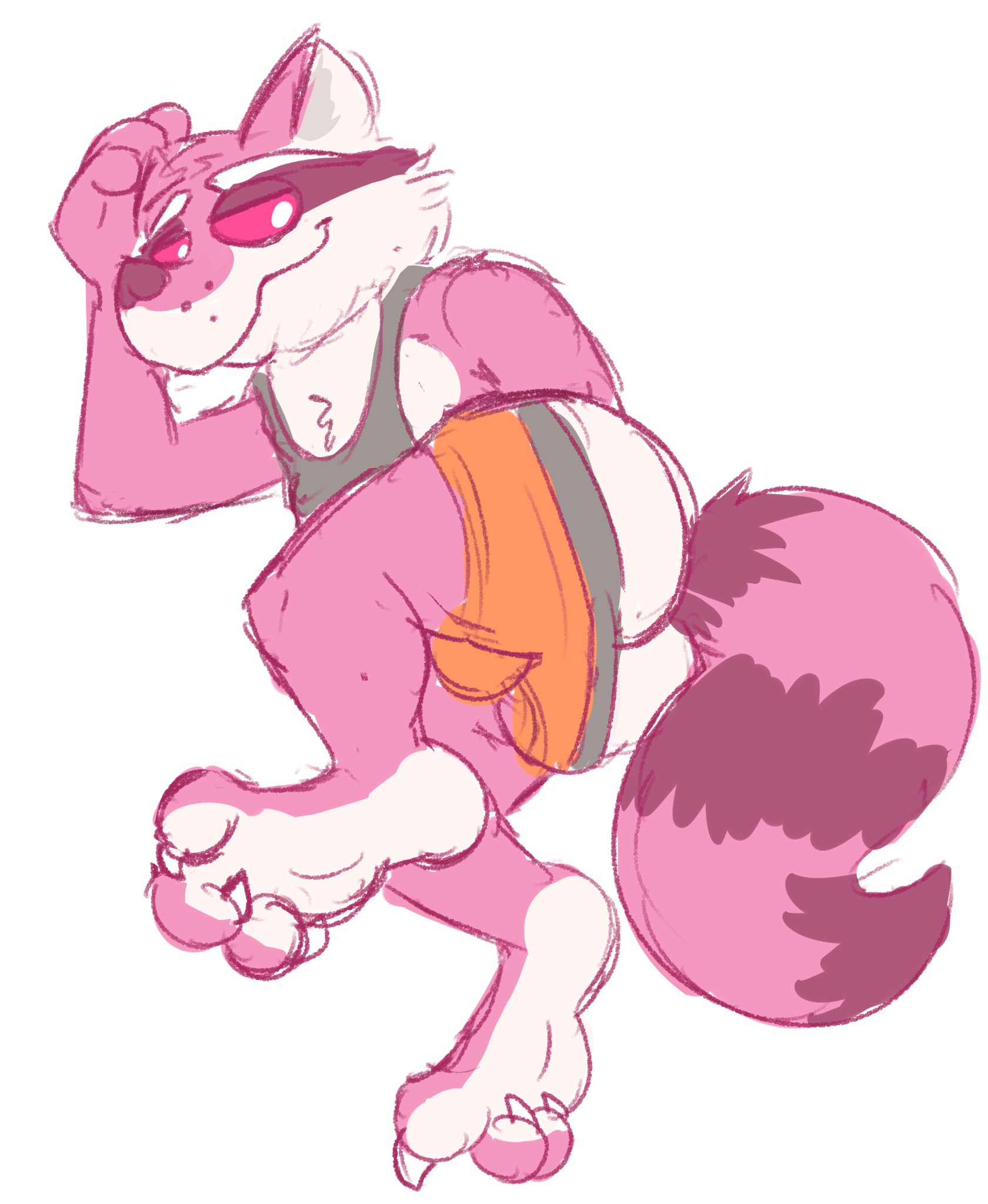 The Big Imageboard Tbib Anthro Arm Support Ballsack Outline