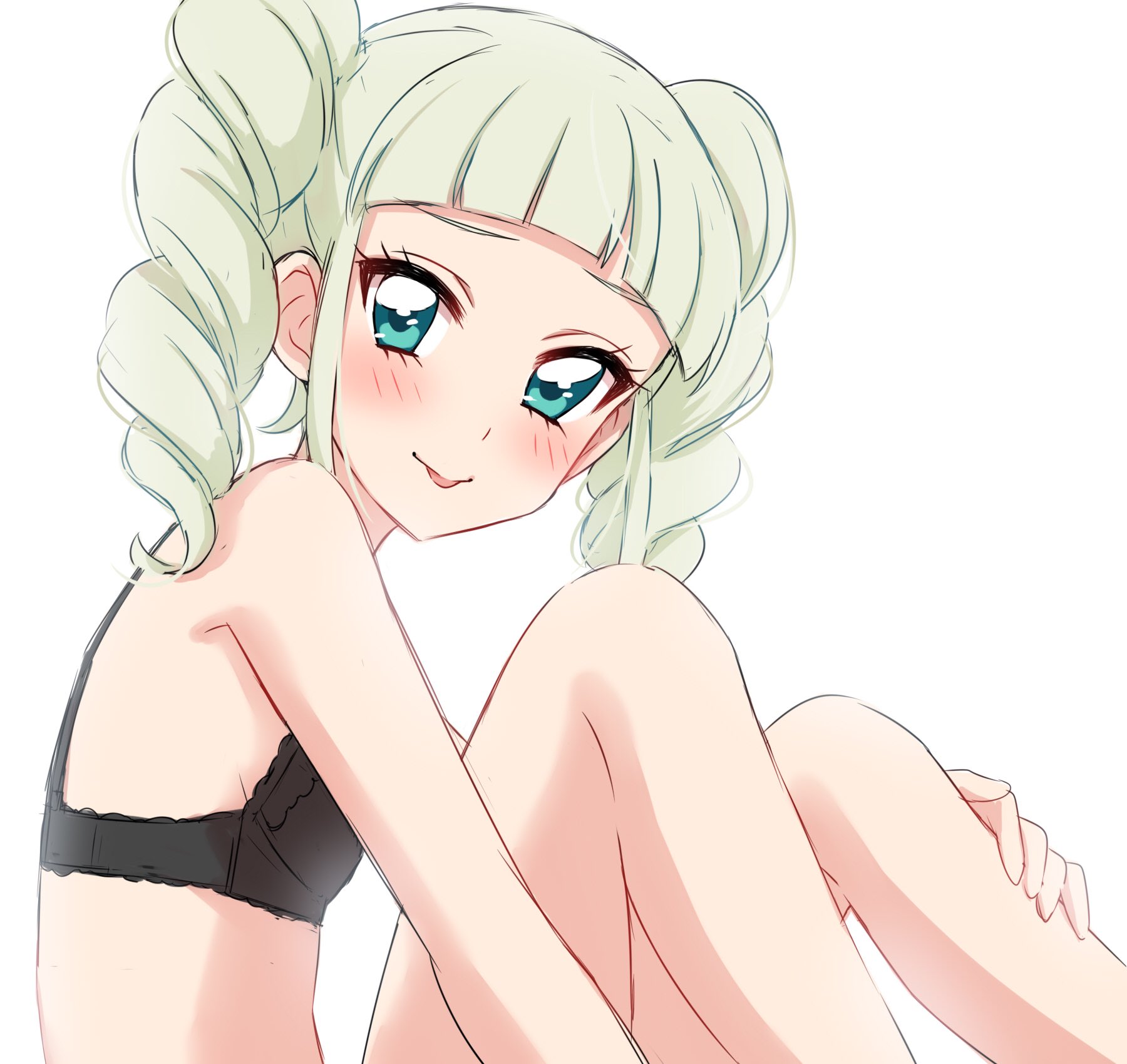 The Big ImageBoard (TBIB) - 1girl :p aikatsu! aikatsu! (series) aqua eyes bare arms bare legs ...