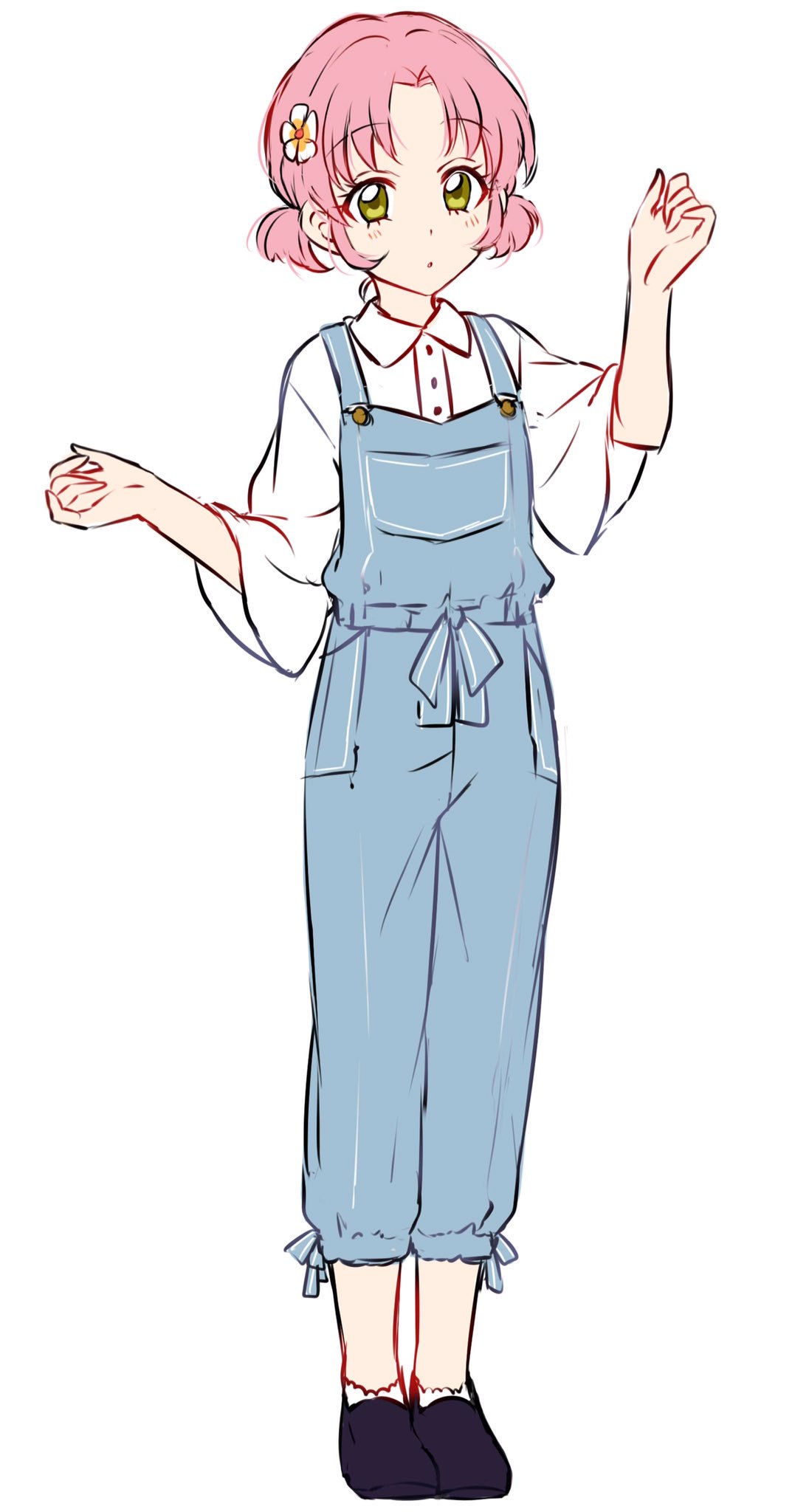 The Big ImageBoard (TBIB) - 1girl aikatsu! aikatsu! (series) blue footwear blue pants commentary ...