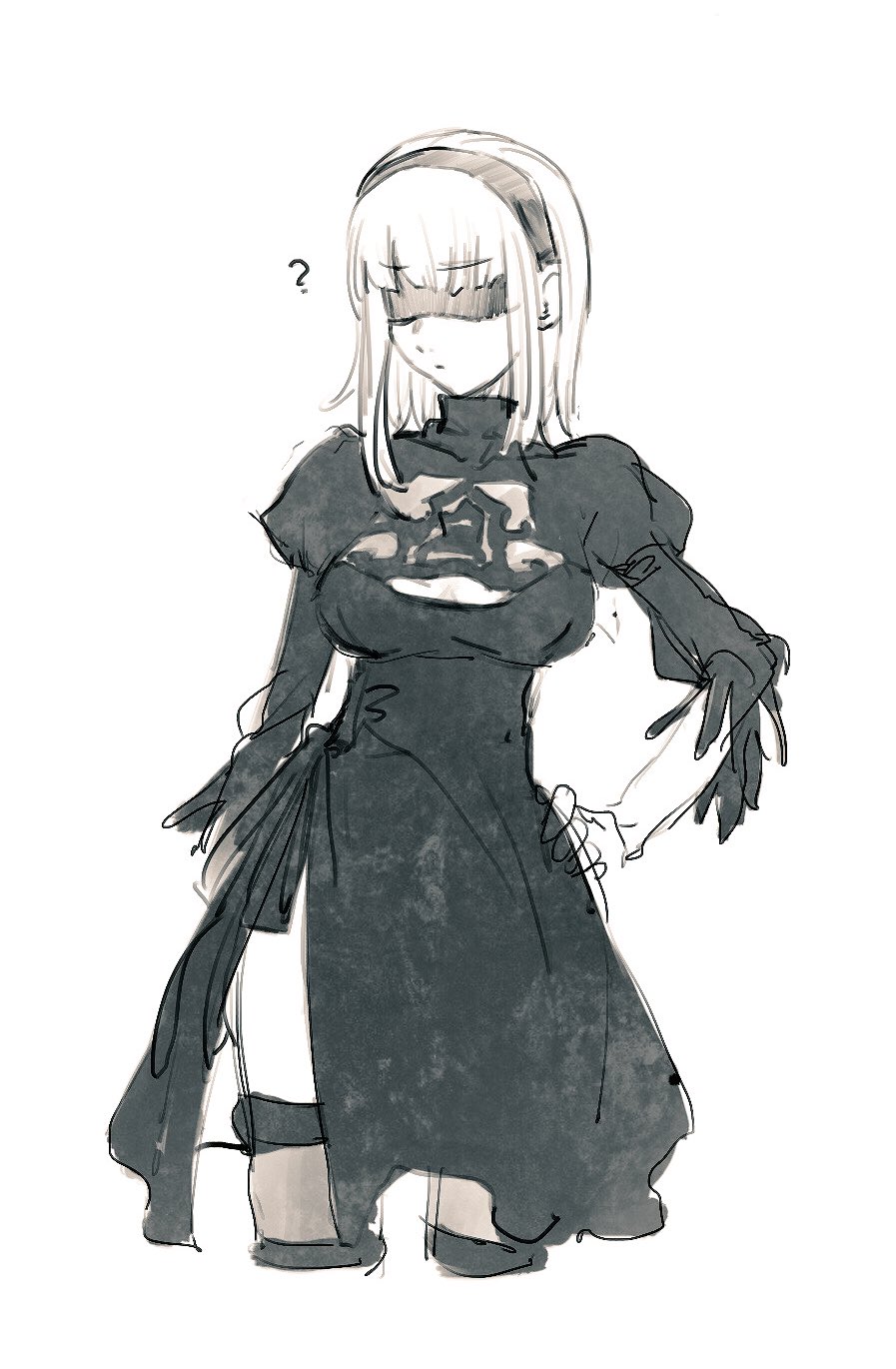 The Big Imageboard Tbib Bangs Blindfold Blunt Bangs Breasts 5631