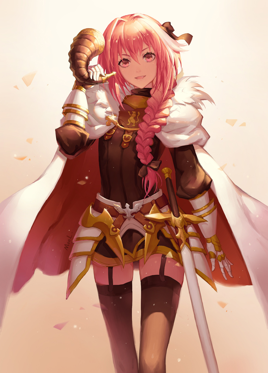 The Big ImageBoard (TBIB) - 1boy armor astolfo (fate) black bow black ...