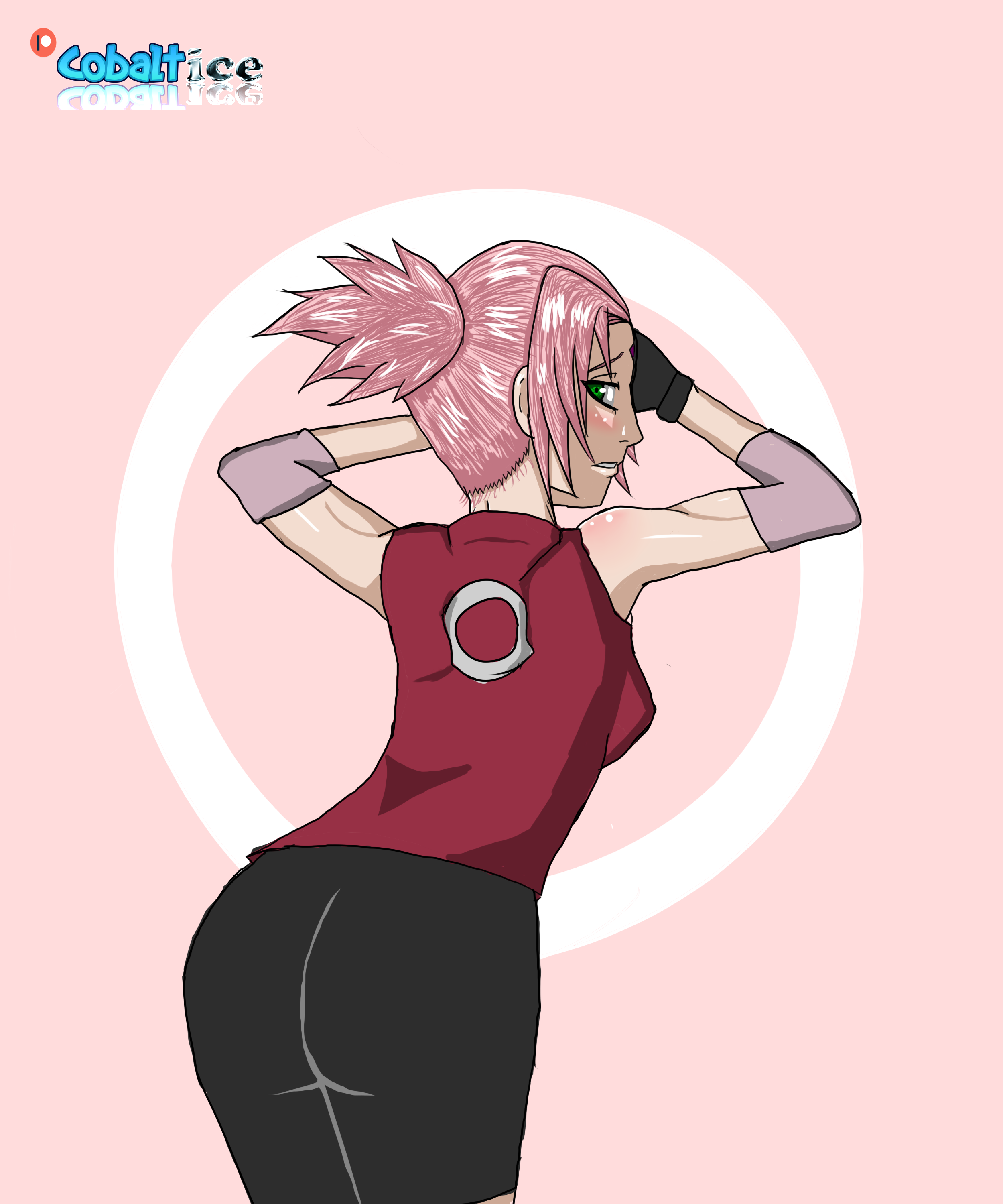 The Big Imageboard Tbib Bending Cobaltice Green Eyes Haruno Sakura